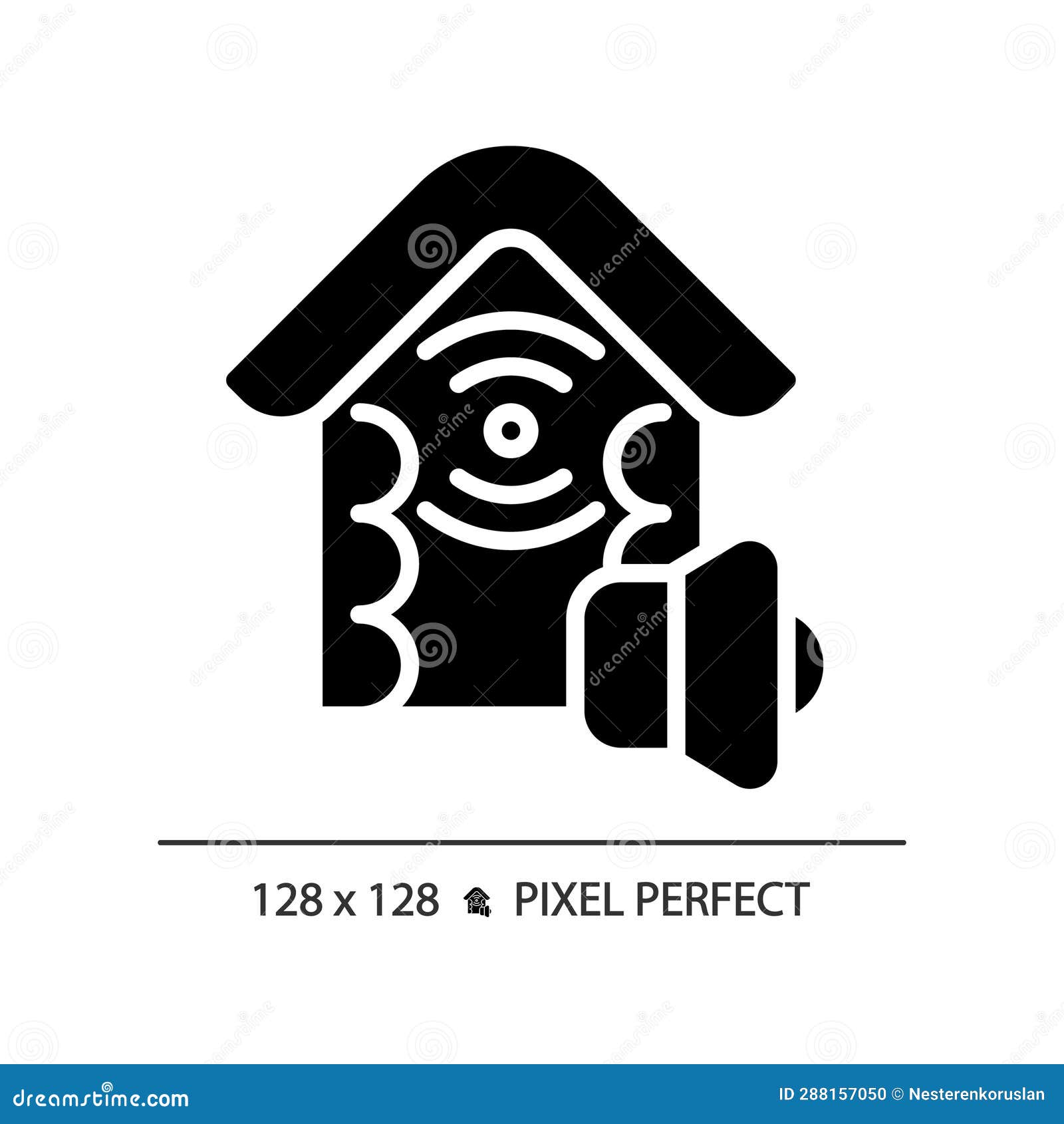 2D Soundproof Walls Glyph Style Solid Icon Stock Vector - Illustration ...
