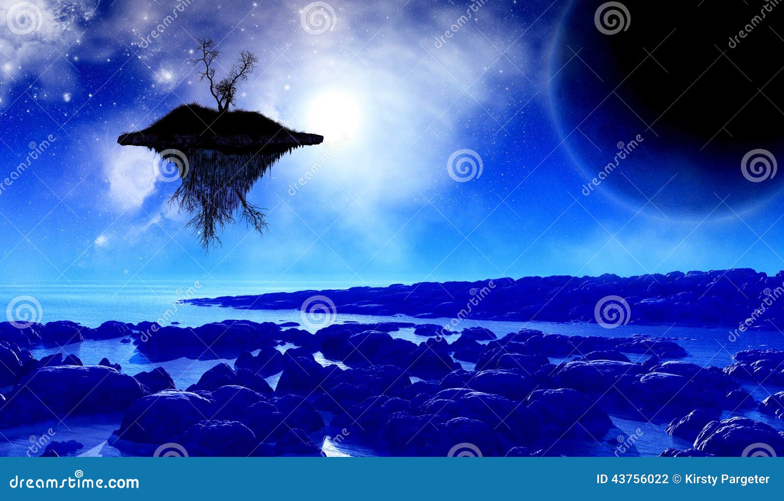 Floating Island In The Sky Wallpaper