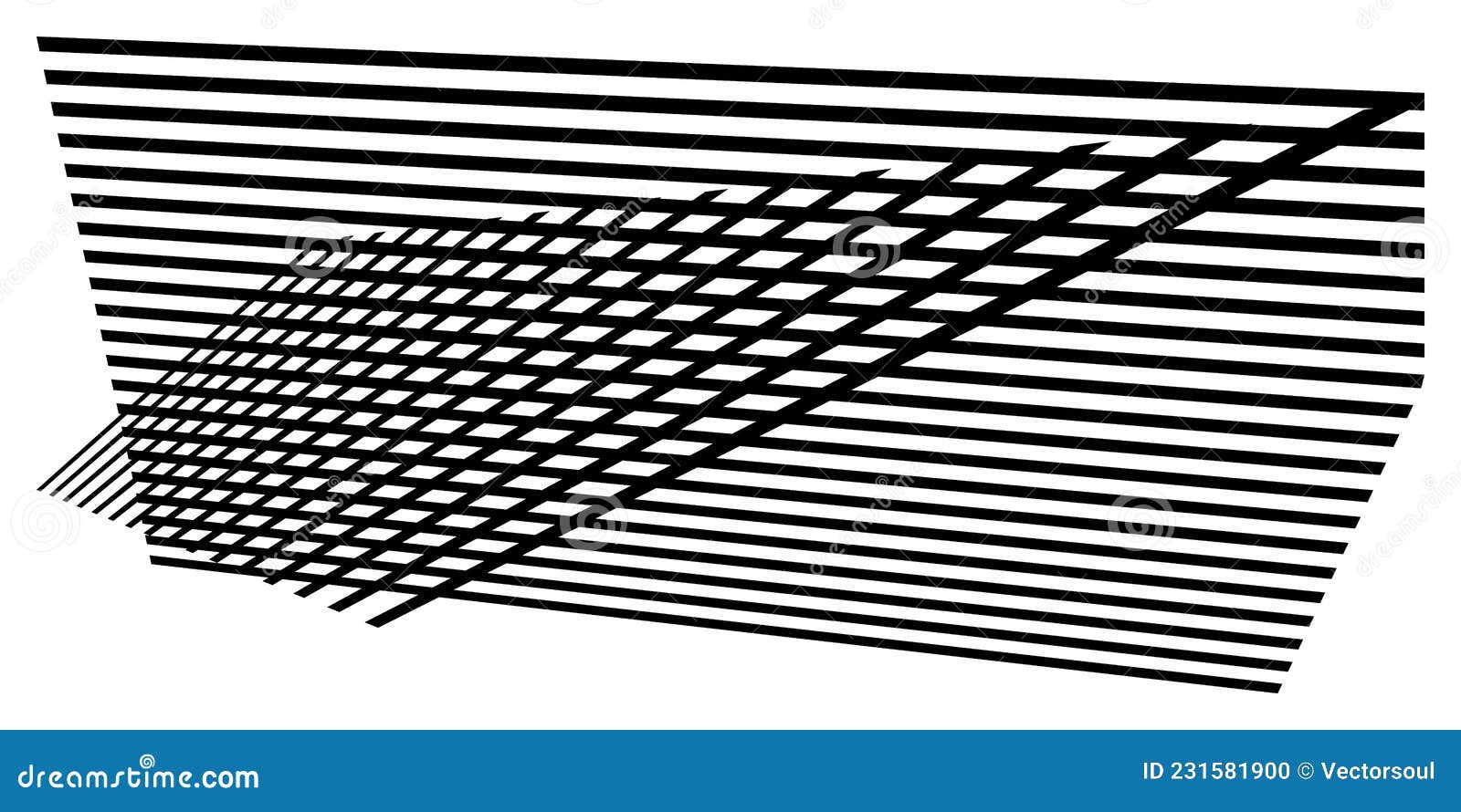 3d Spatial Grid, Mesh, Grating and Lattice Abstract Geometric Shape, Element. Intersecting Lines ...
