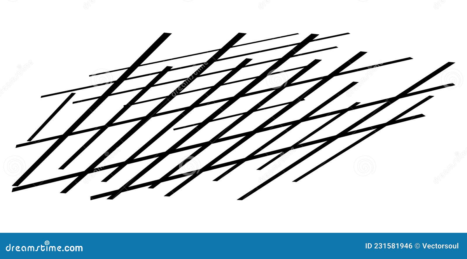 3d Spatial Grid, Mesh, Grating and Lattice Abstract Geometric Shape, Element. Intersecting Lines ...