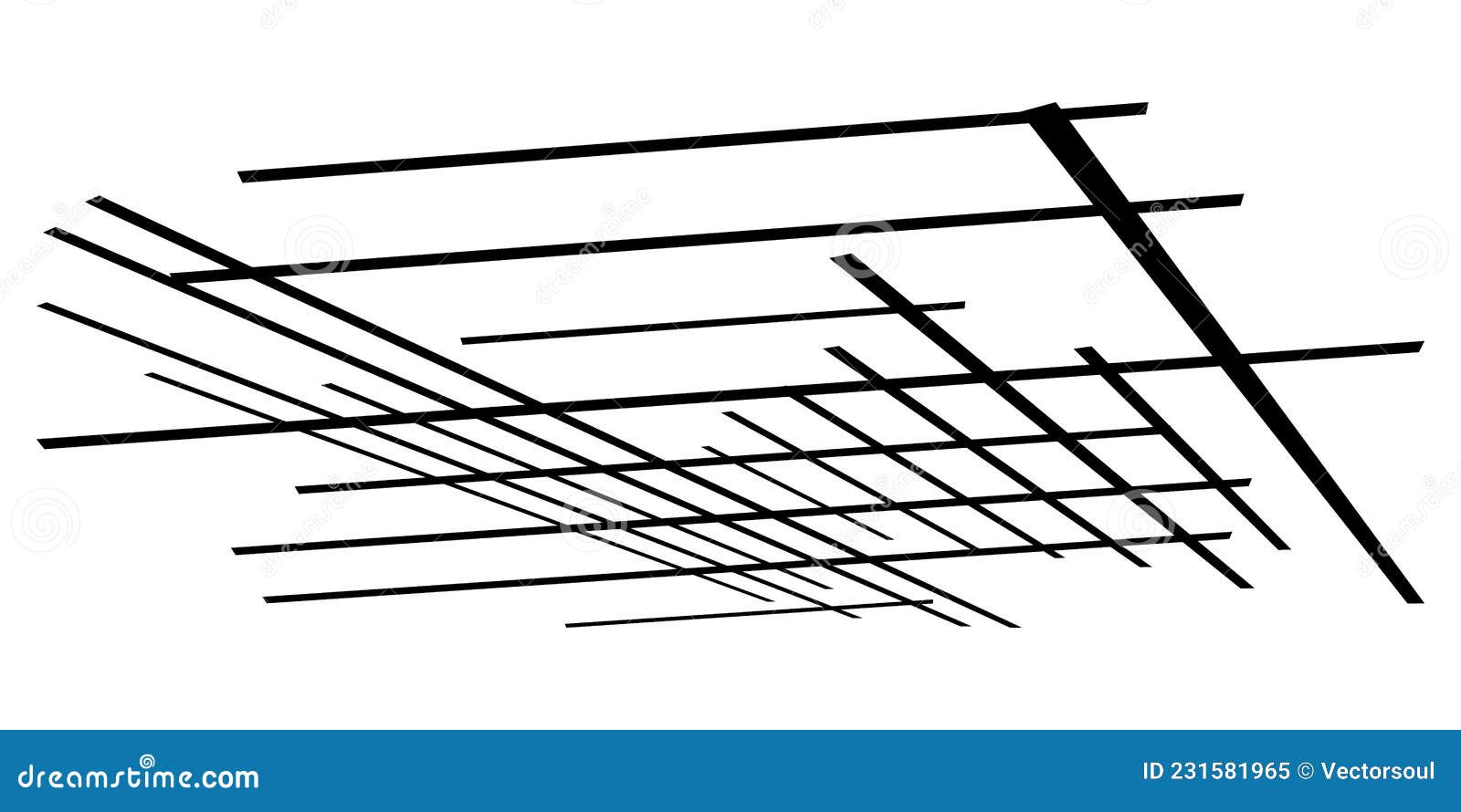 3d Spatial Grid, Mesh, Grating and Lattice Abstract Geometric Shape ...