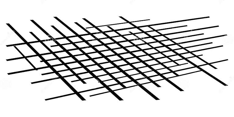 3d Spatial Grid, Mesh, Grating and Lattice Abstract Geometric Shape, Element. Intersecting Lines ...
