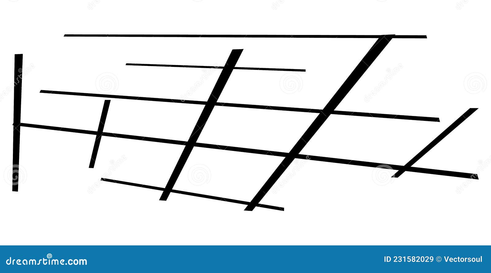3d Spatial Grid, Mesh, Grating and Lattice Abstract Geometric Shape, Element. Intersecting Lines ...