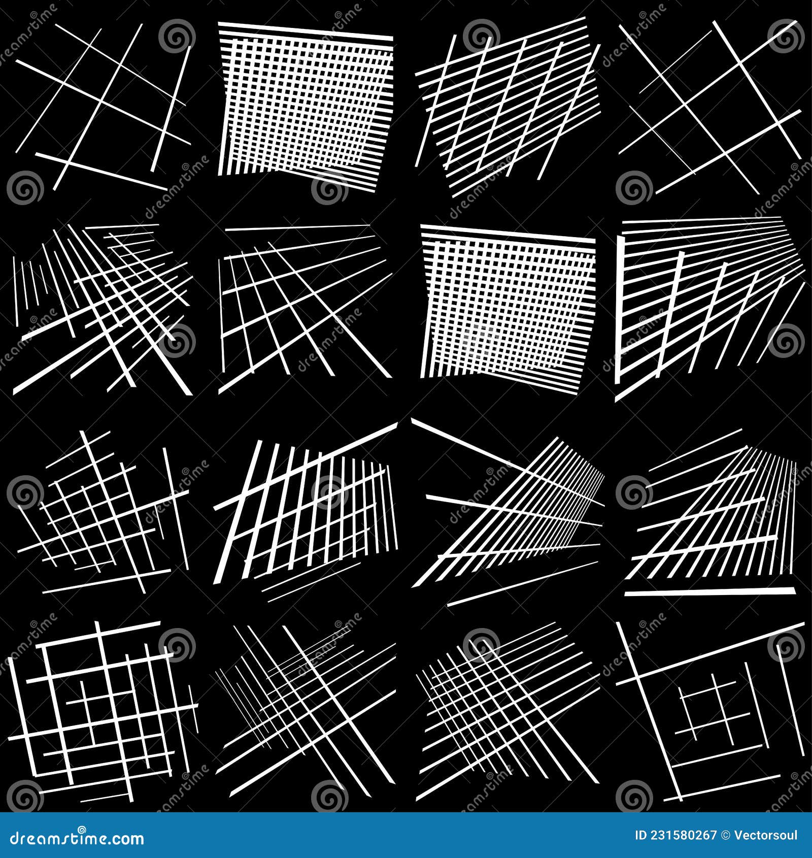 3d ,spatial Grids, Meshes. Interlace, Interlocking, Intersecting Lines ...