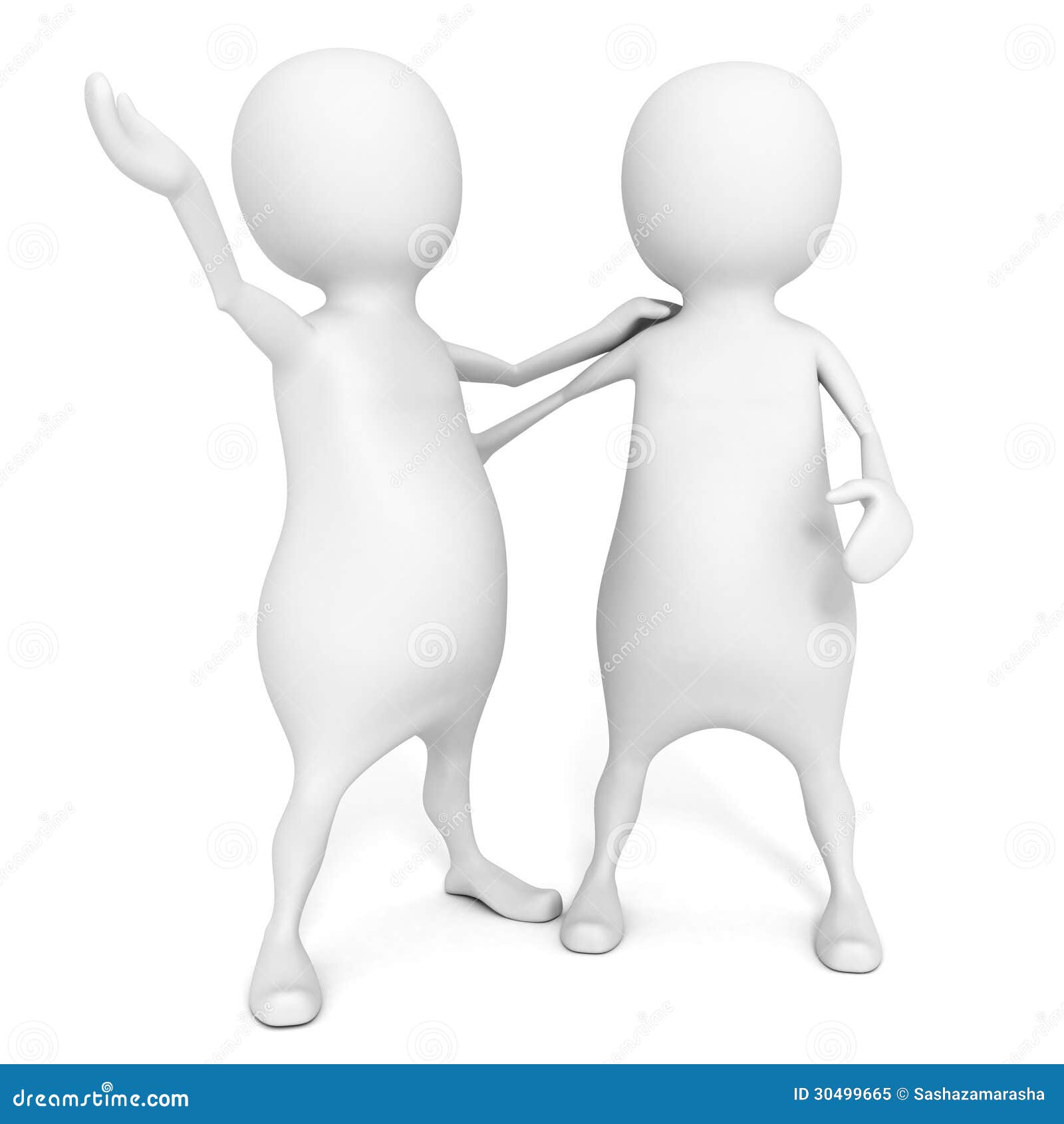 3d Speaker Says To Interlocutor about Success Stock Illustration ...