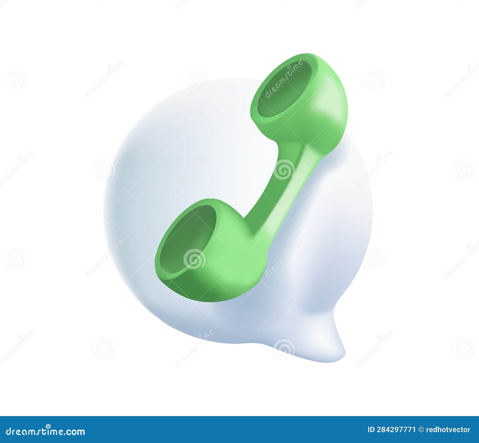3D Speaking Bubble Icon. Customer Support, Call Center Service, Support ...