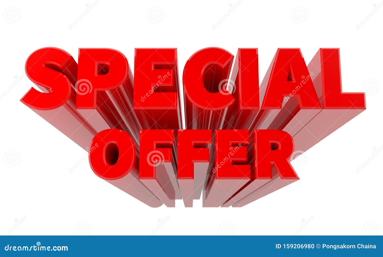 3D SPECIAL OFFER Word on White Background 3d Rendering Stock ...