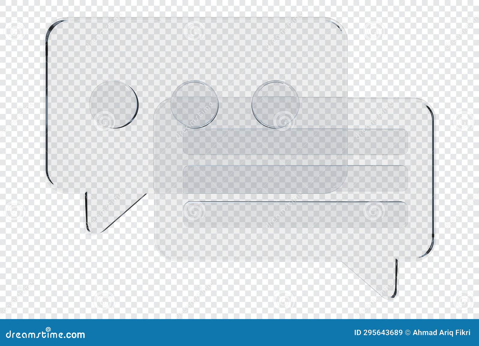 3D Speech Bubble Icon. Empty Speech Bubble. Chat 3d Render. Social ...