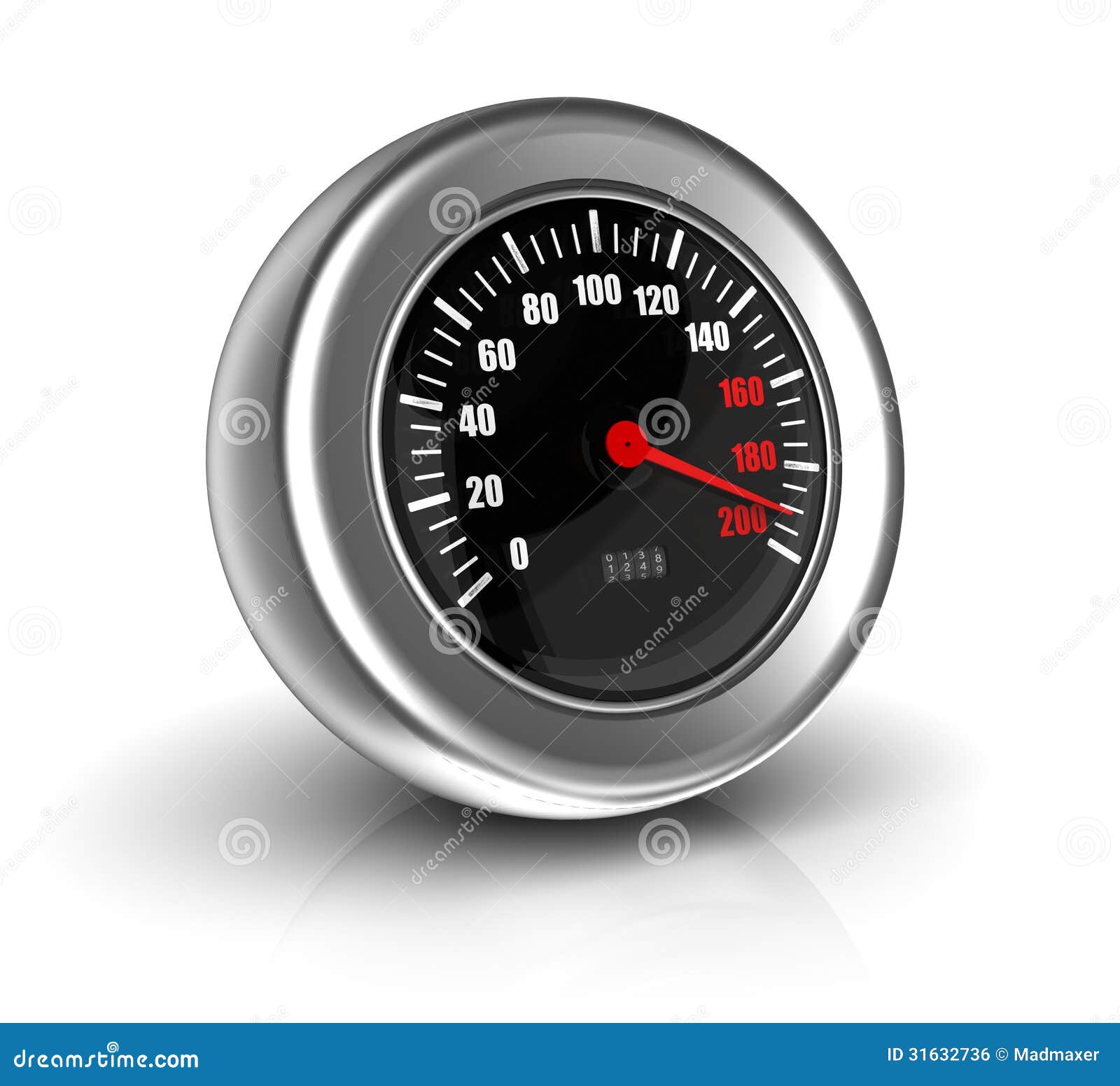 3d speedometer stock illustration. Illustration of acceleration - 31632736
