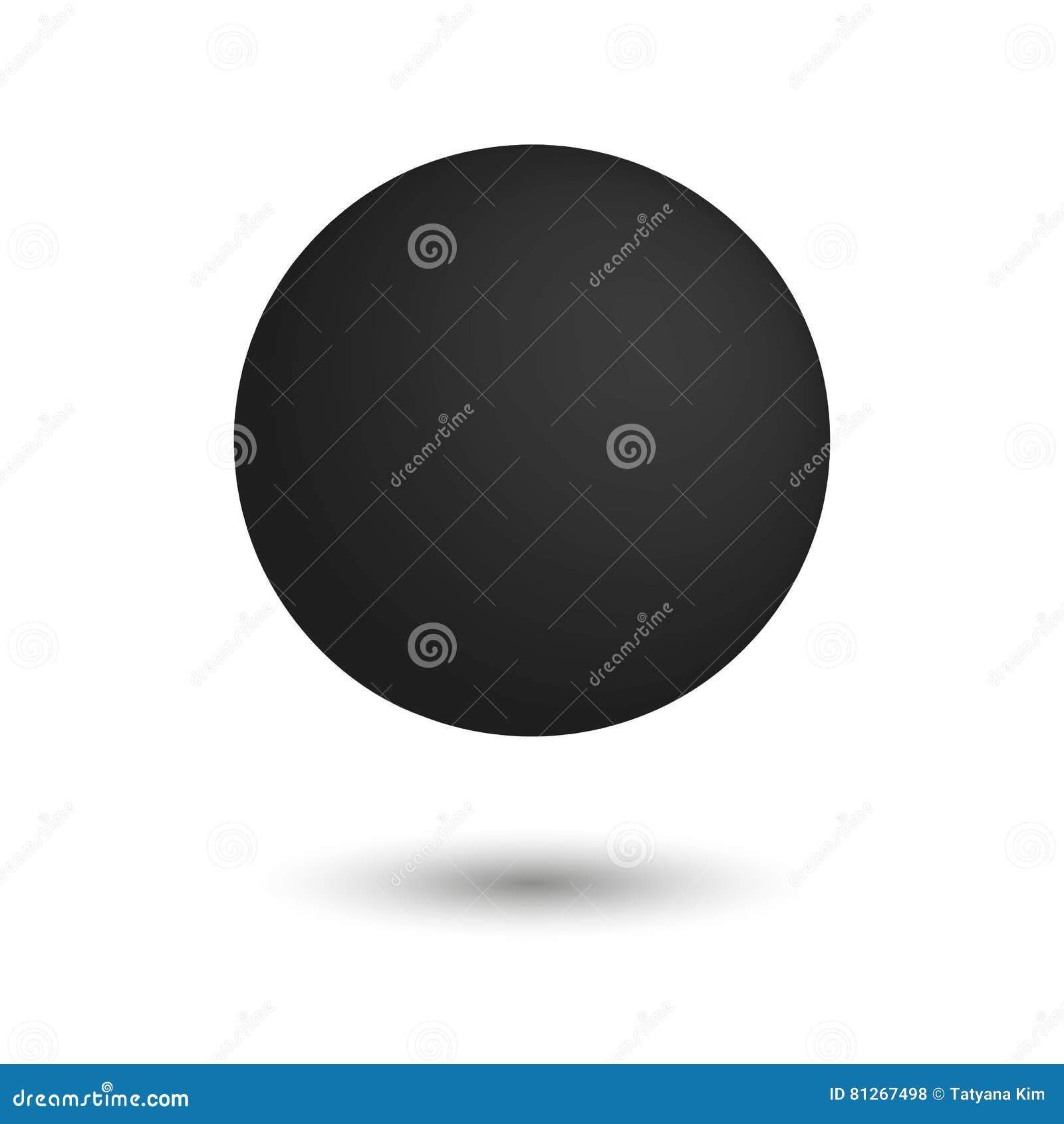 3D Sphere. Black Realistic Balls Stock Vector - Illustration of element ...