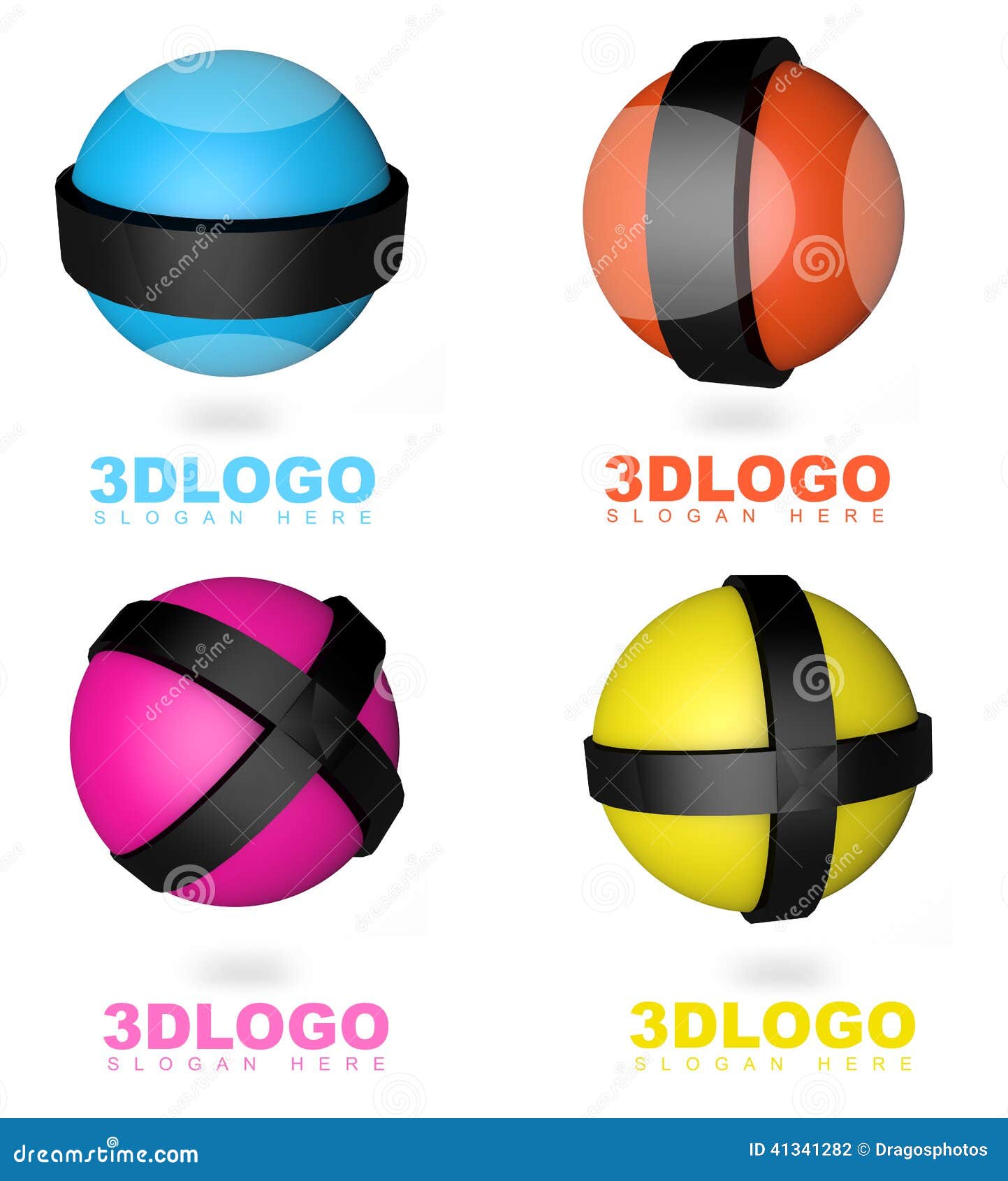3D sphere logo stock illustration. Illustration of gloss - 41341282