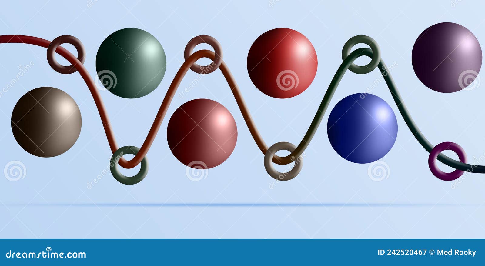 3D Sphere Molecule Atom Dynamic Abstract Background Motion Balls with ...