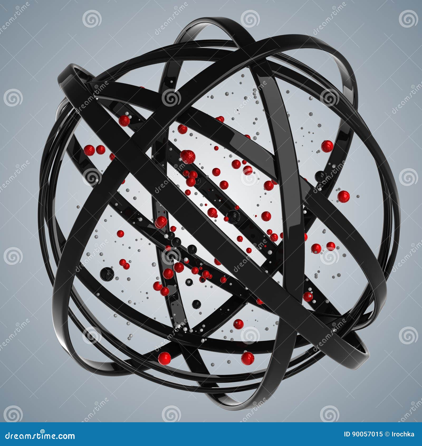 3d Sphere of Multicolored Rings in Cloud from Multicolored Drops Stock ...