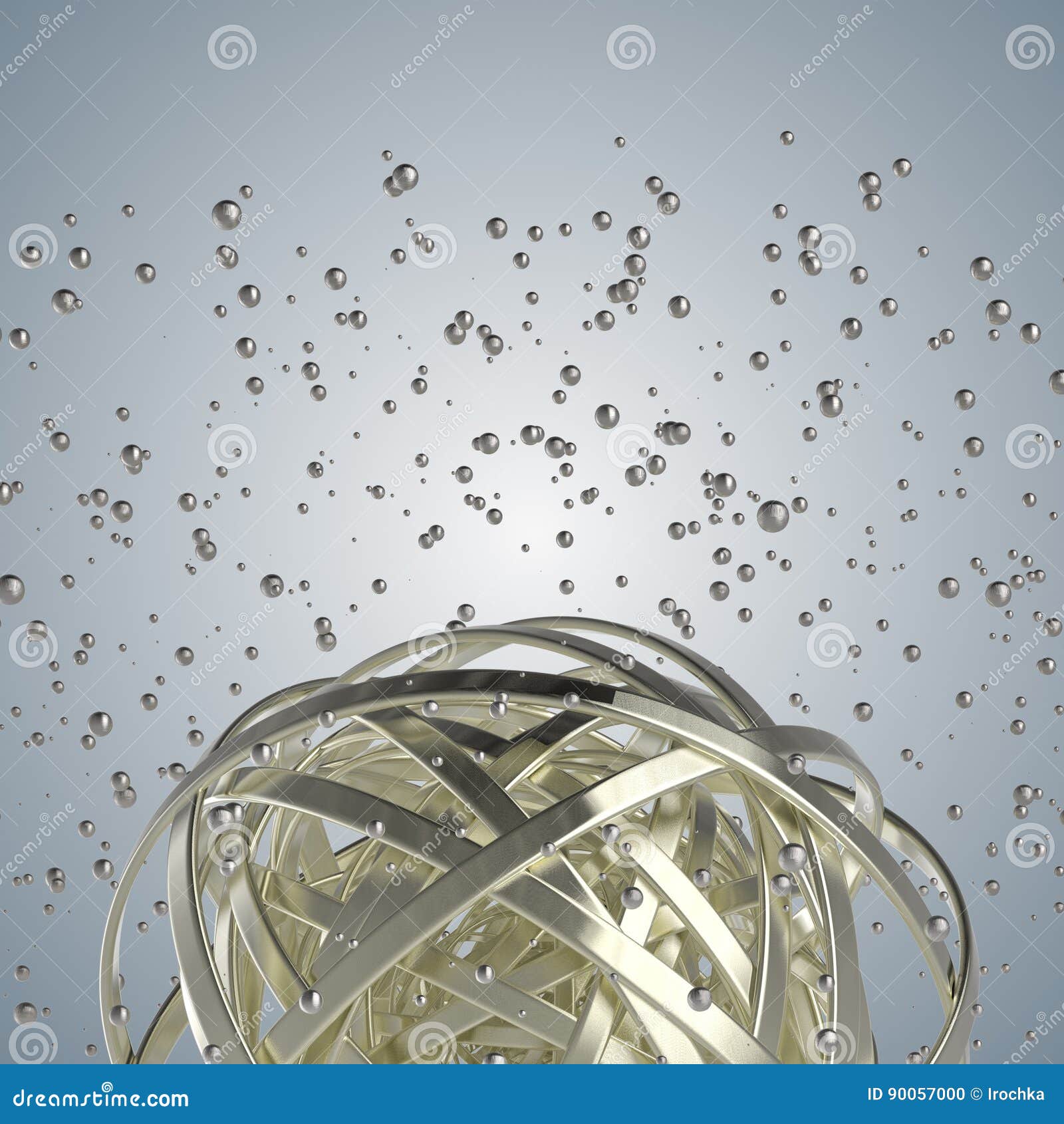 3d Sphere of Multicolored Rings in Cloud from Multicolored Drops Stock ...