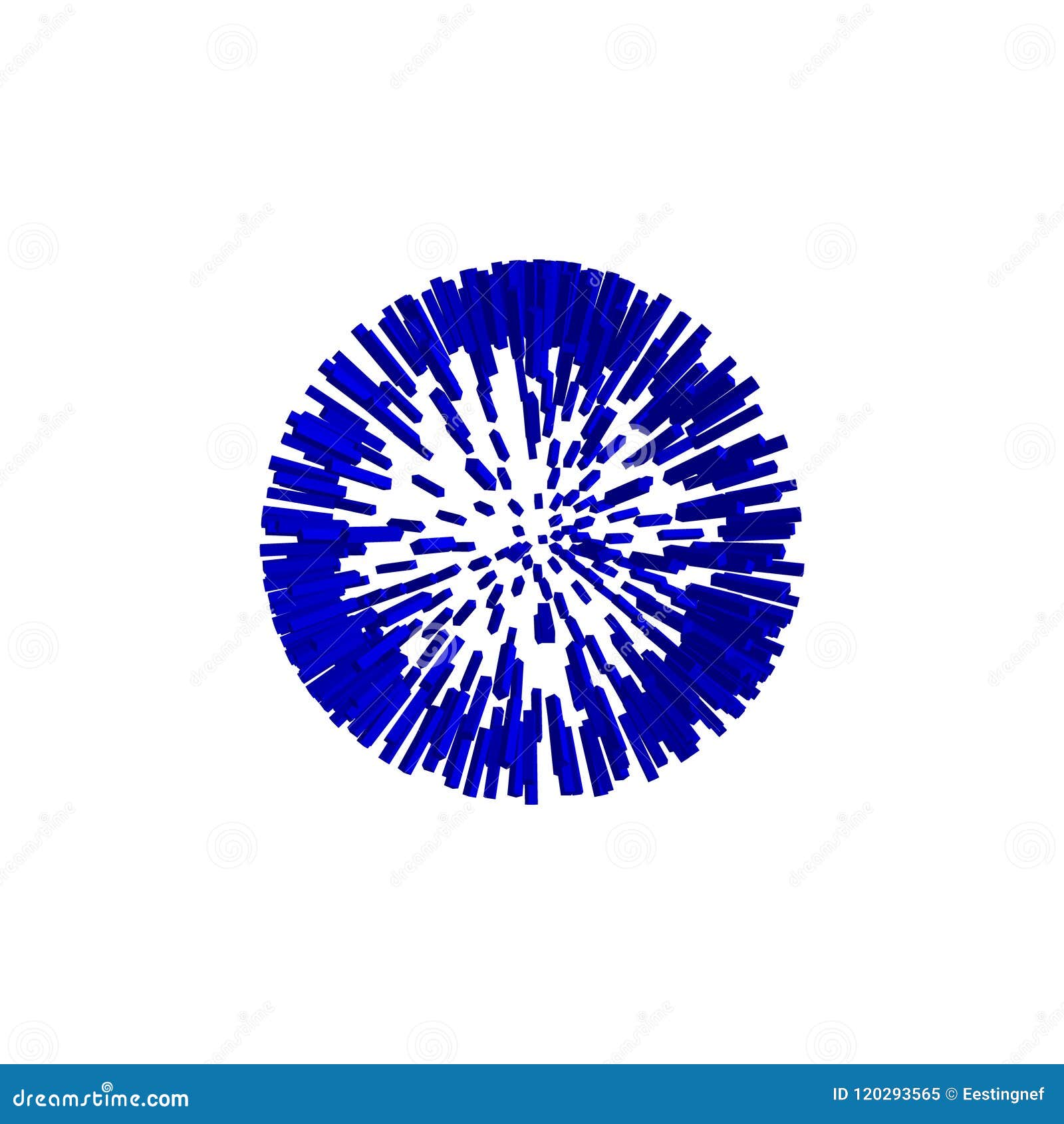 3d Sphere from Particles. Isolated on White Background Stock Vector ...