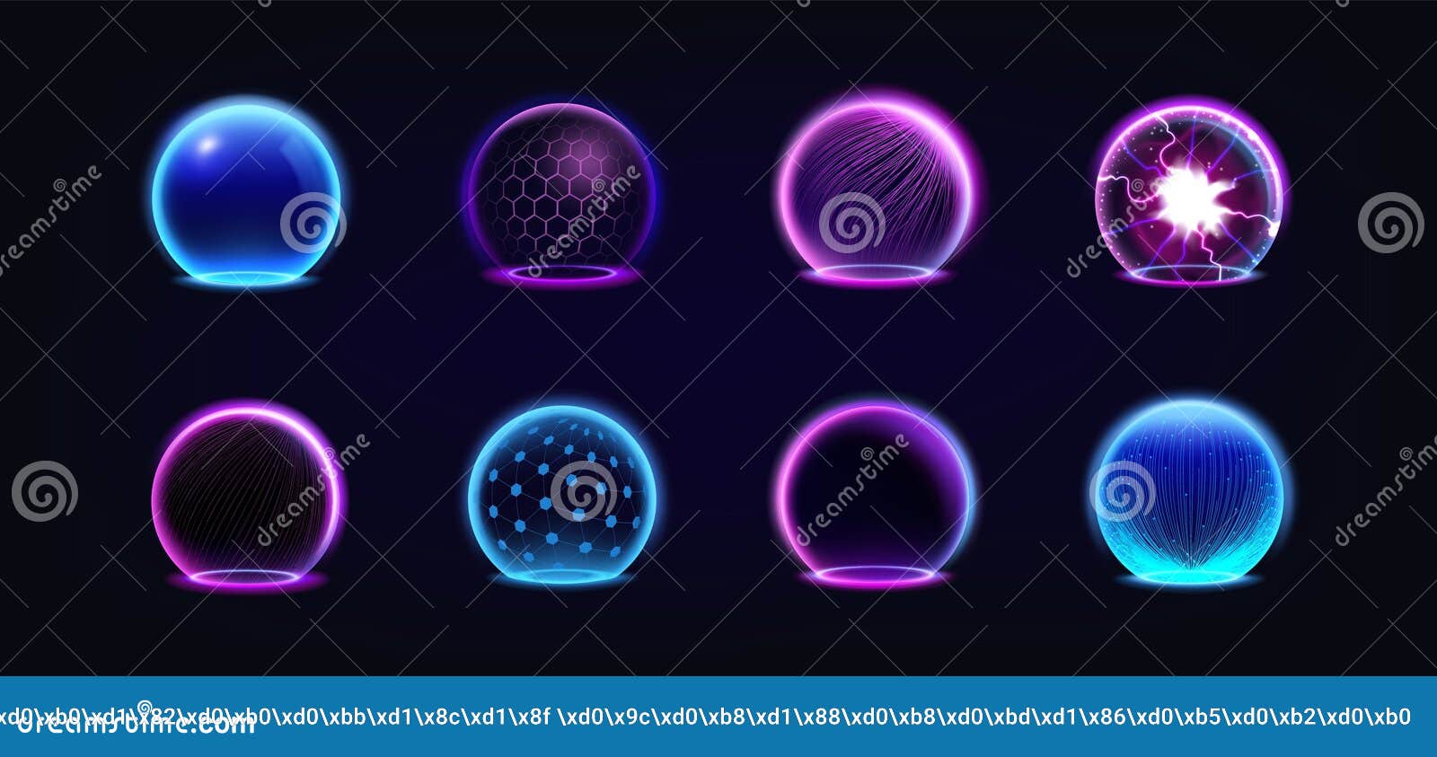 3d Sphere. Shield Abstract AI, Globe Protect, Ball Energy Space, Cyber ...