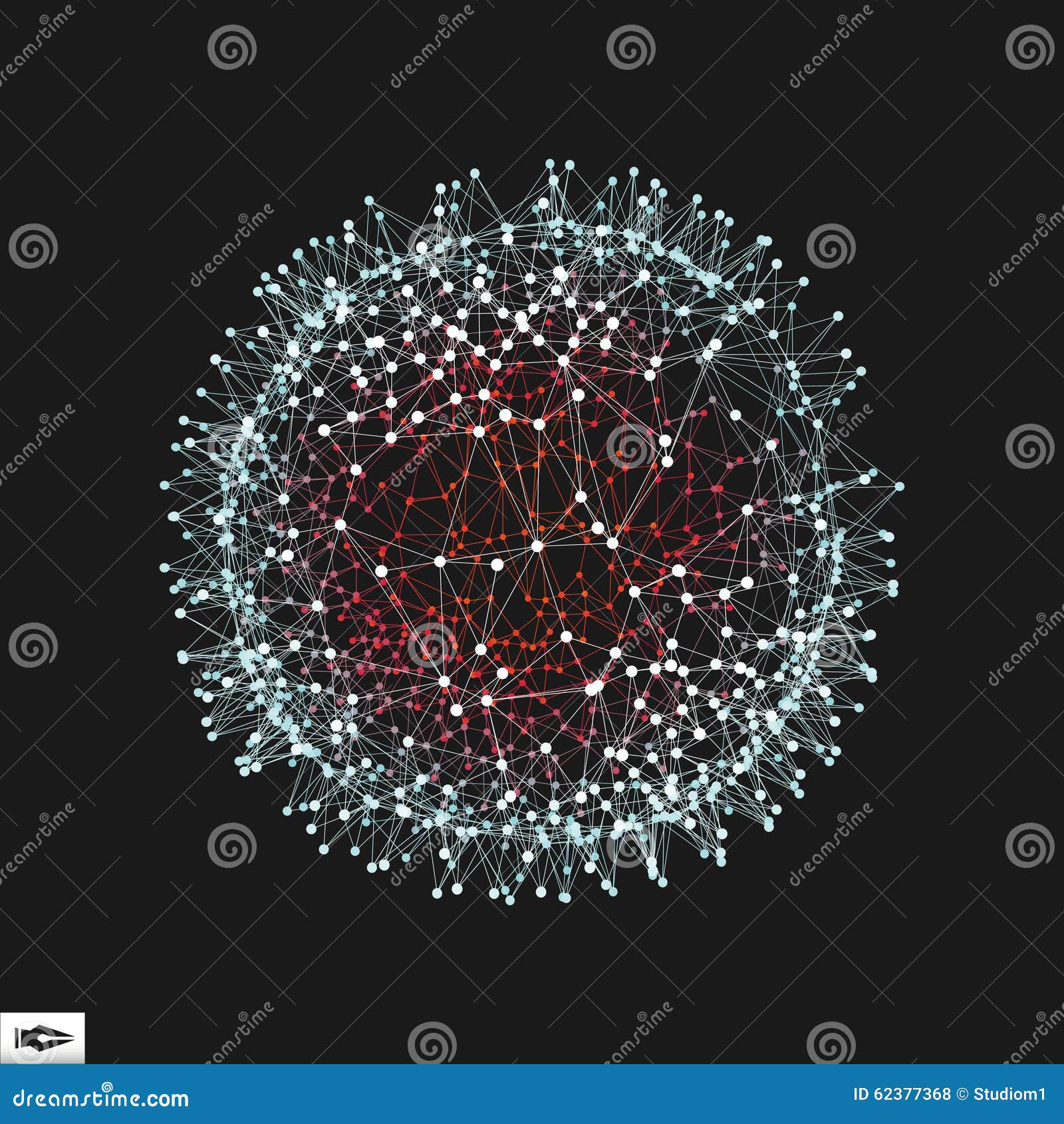 3d Sphere. Technology Concept Stock Vector - Illustration of network ...