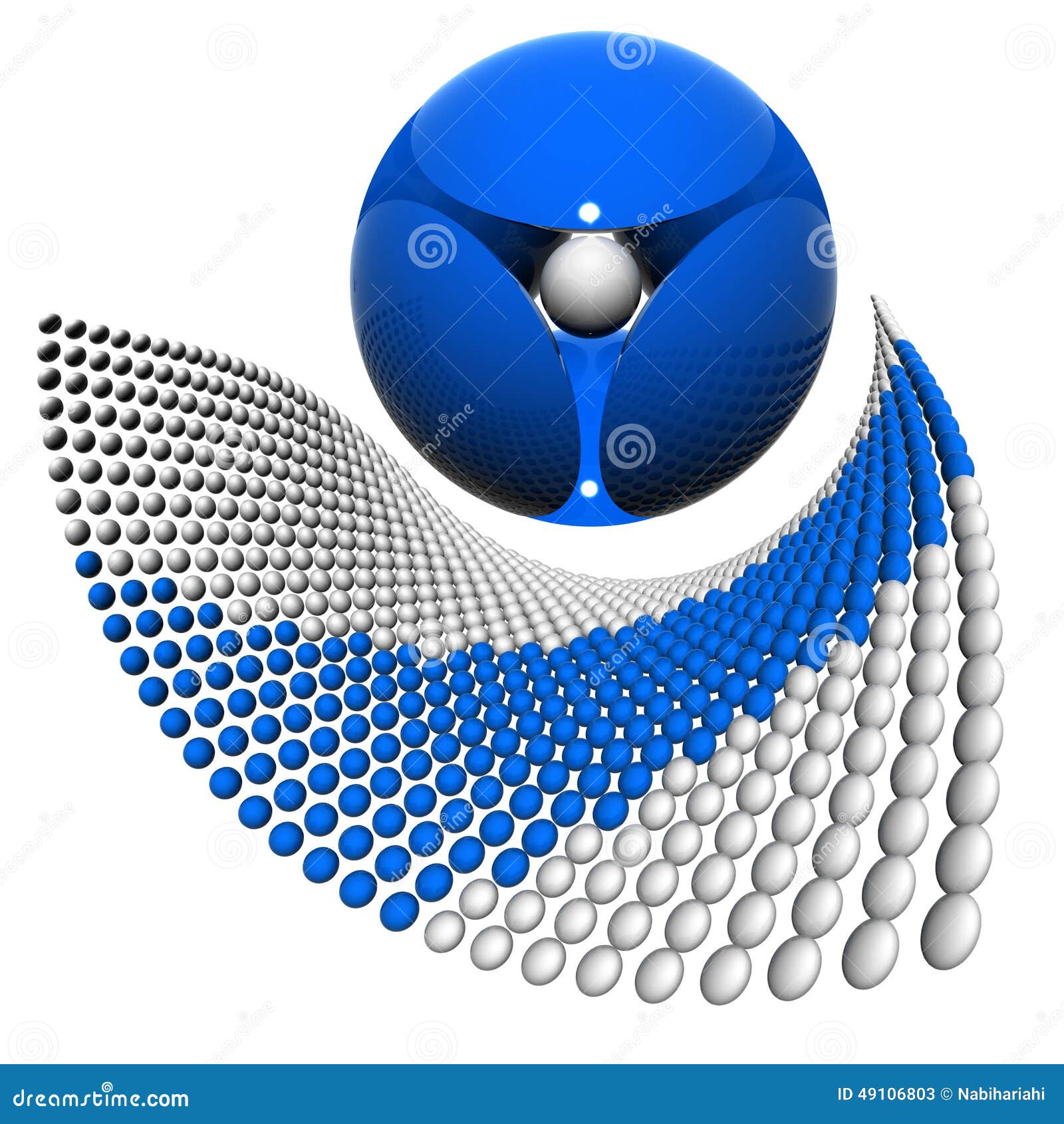3D spheres stock illustration. Illustration of company - 49106803