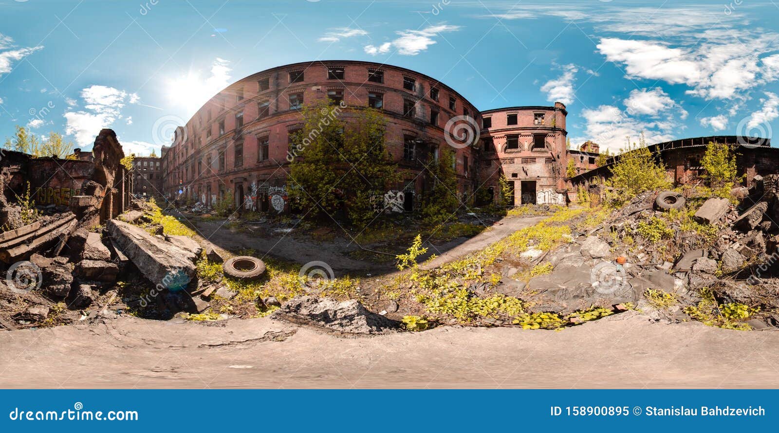 3D Spherical Panorama with 360 Viewing Angle Ready for Virtual R ...