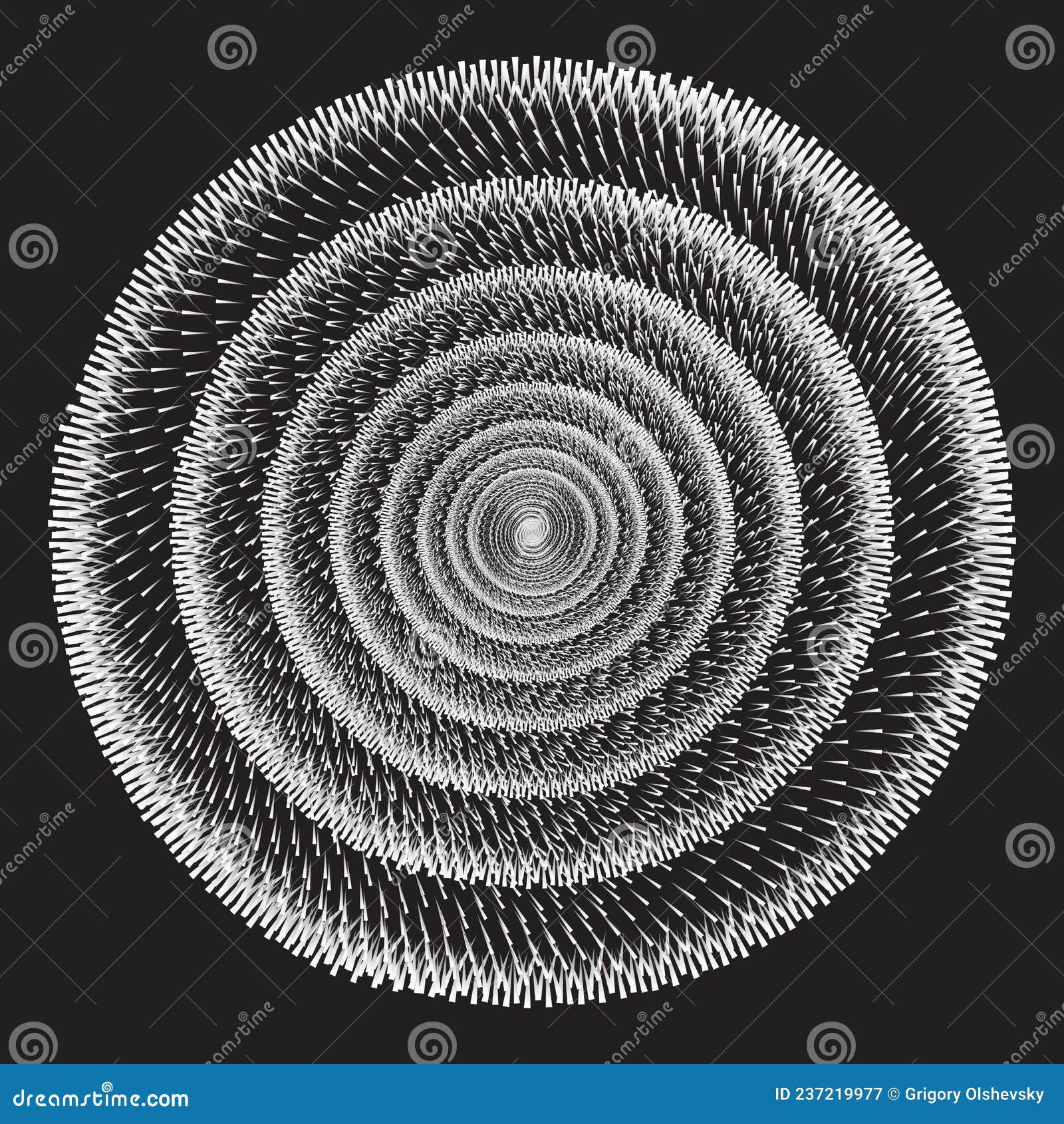 3D Spiral Design Element. Background Abstract Image Stock Vector ...