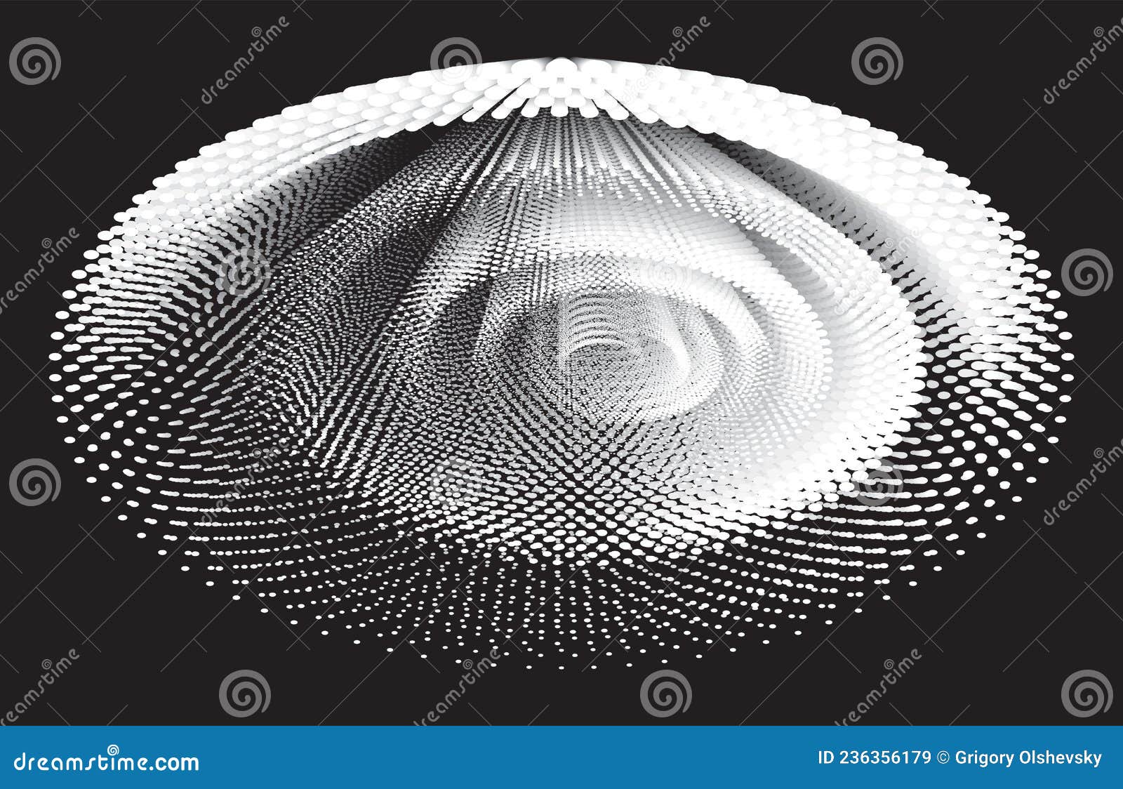 3D Spiral Design Element. Background Vector Image Stock Vector ...