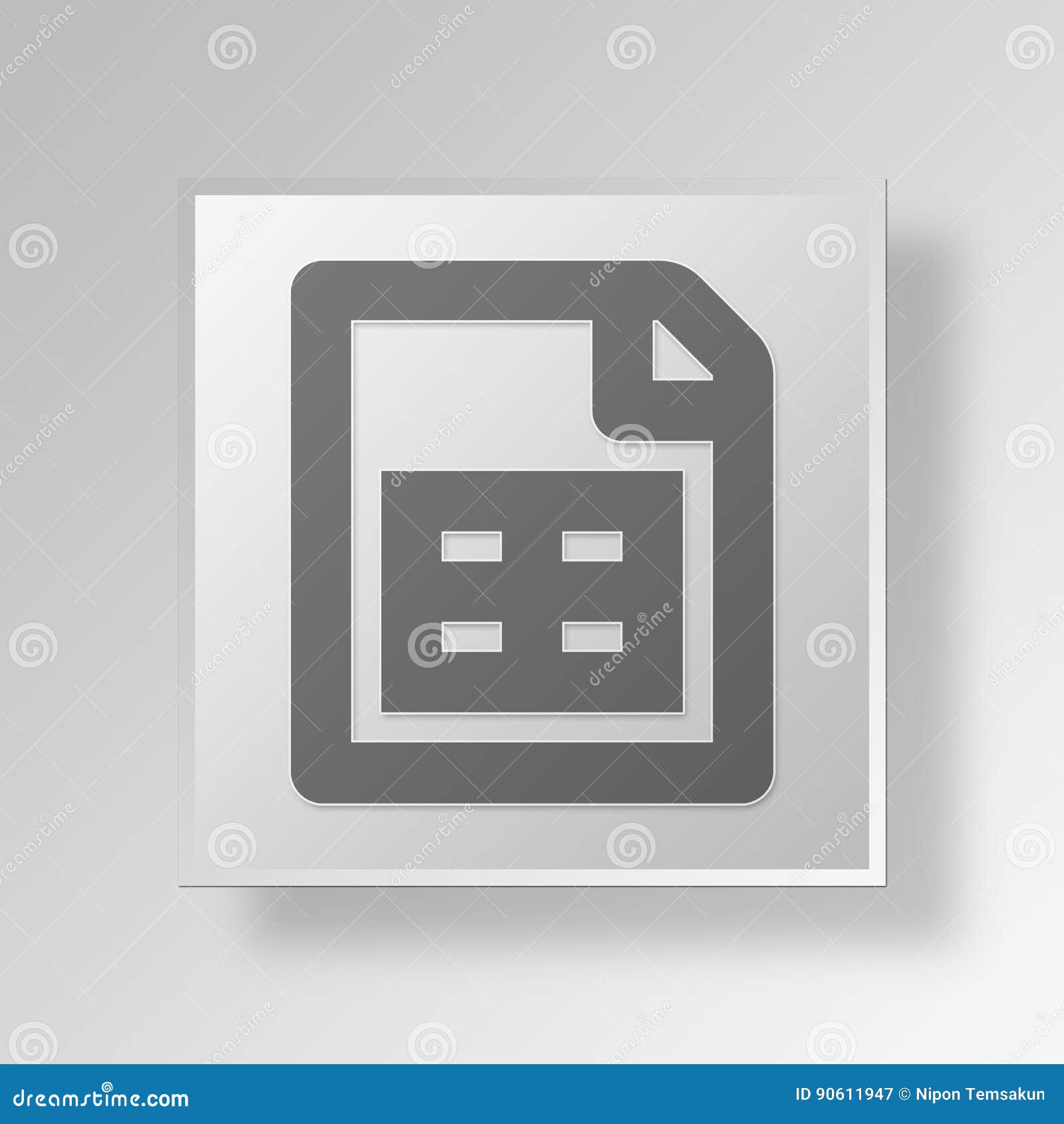 Spreadsheet Icon On White Background. Simple Element Illustration From ...