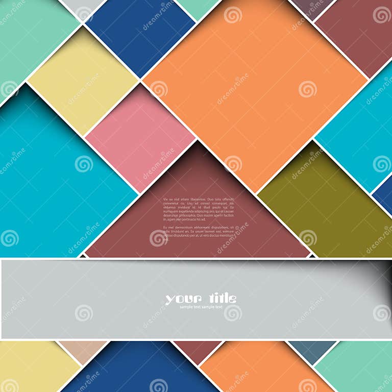 3d square design template stock vector. Illustration of color - 79353497