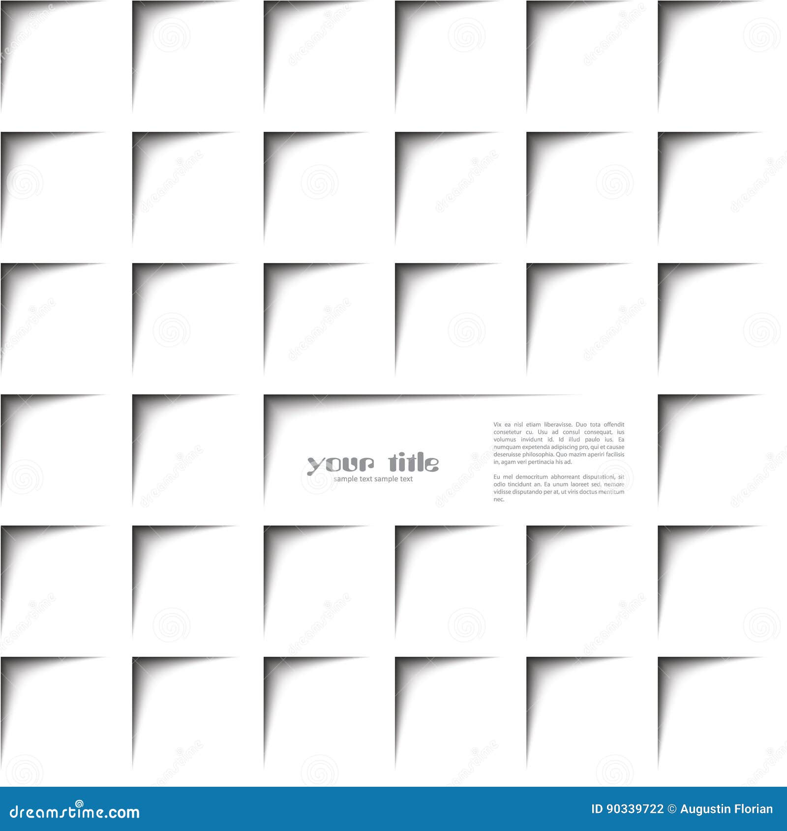 3d square white background stock vector. Illustration of digital - 90339722