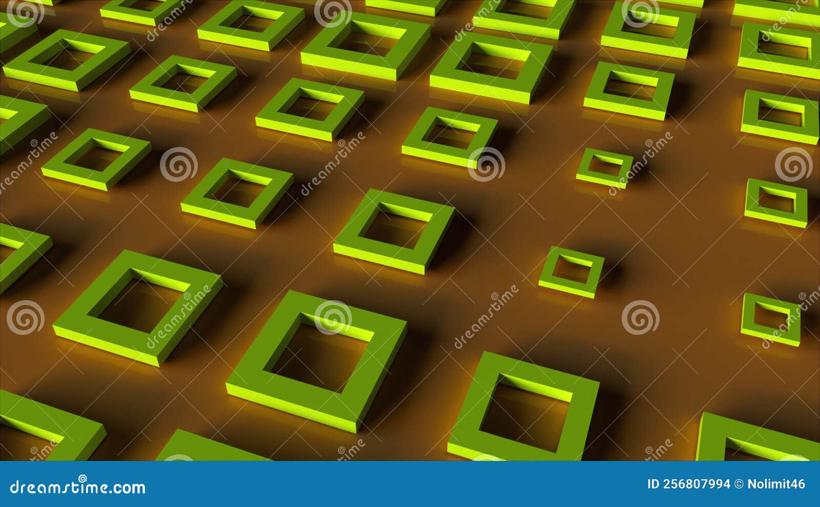 3d squares stock illustration. Illustration of geometric - 256807994