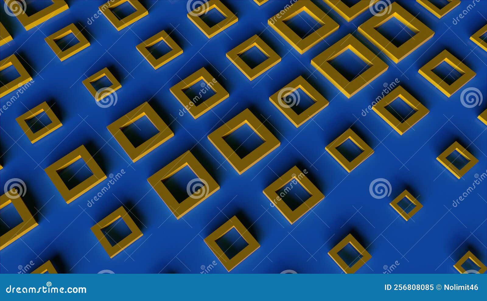 3d squares stock illustration. Illustration of block - 256808085