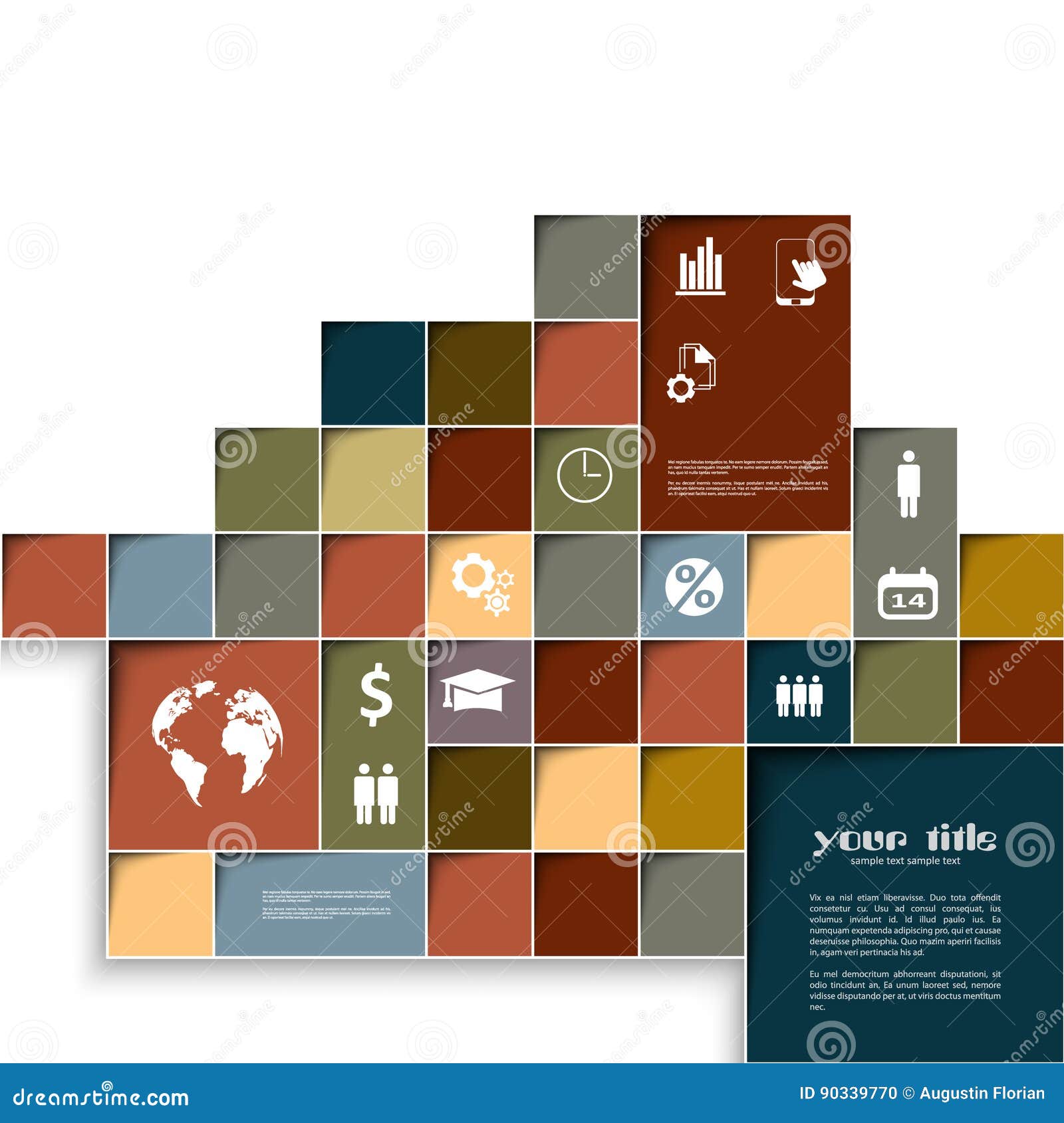 3d Squares Infographic Template Stock Vector - Illustration of minimal ...