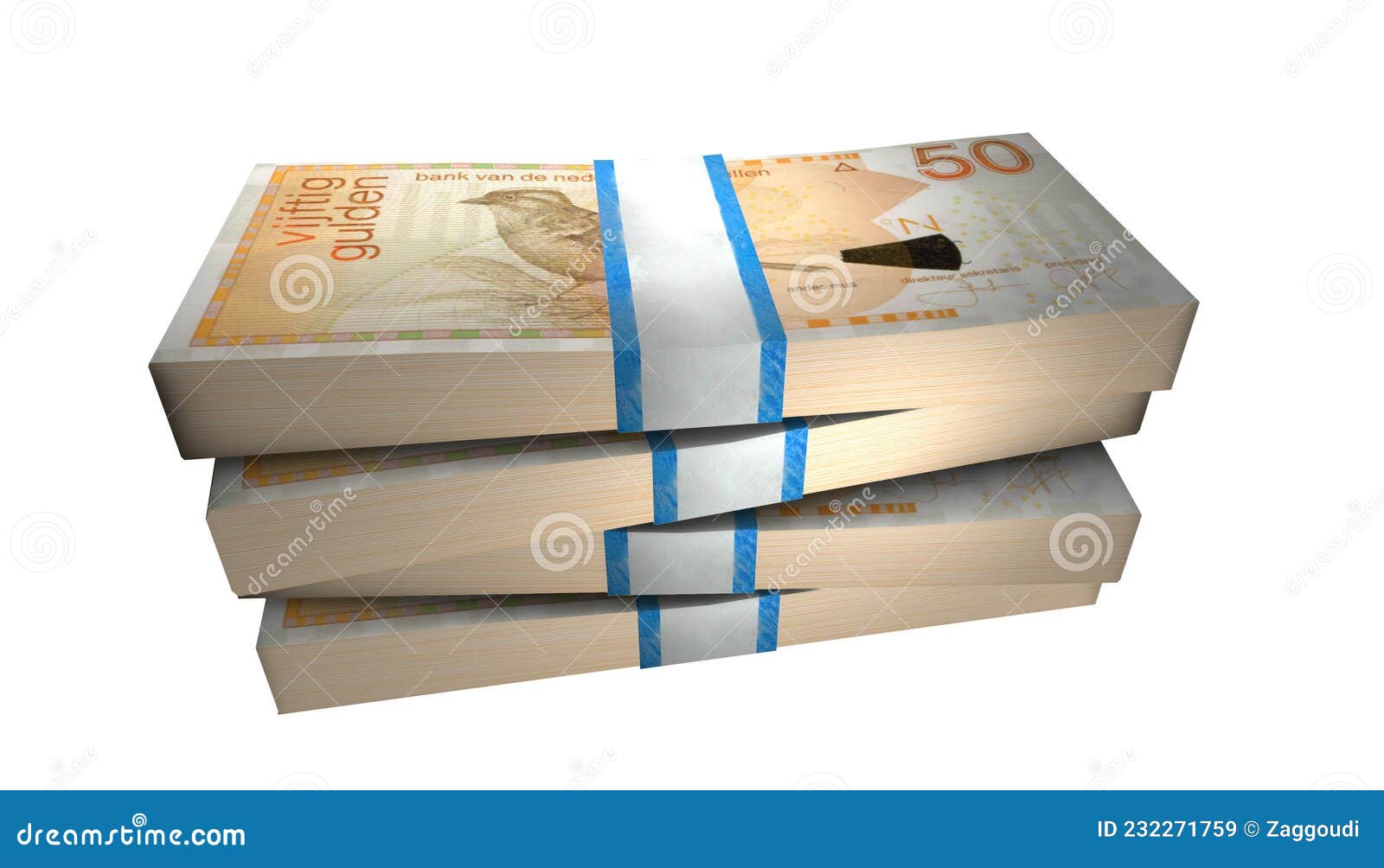 3D Stack Banknote Of 10000 Francs West African CFA Money Royalty-Free ...