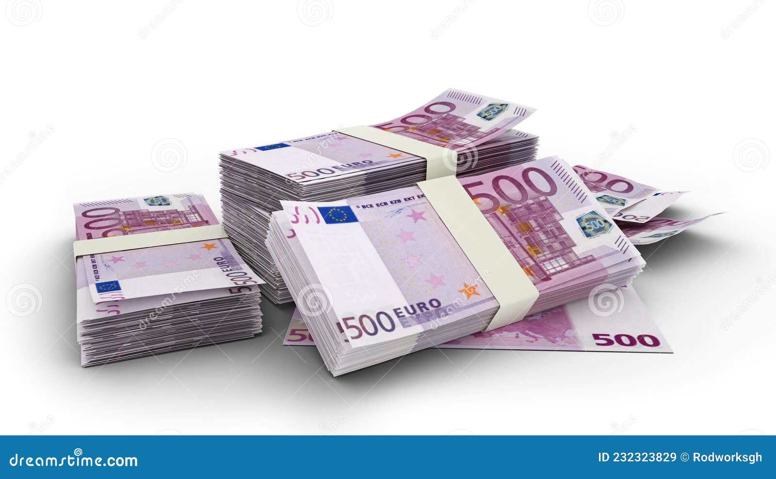 Stack of Euro Currency Notes Stock Image - Illustration of capital ...