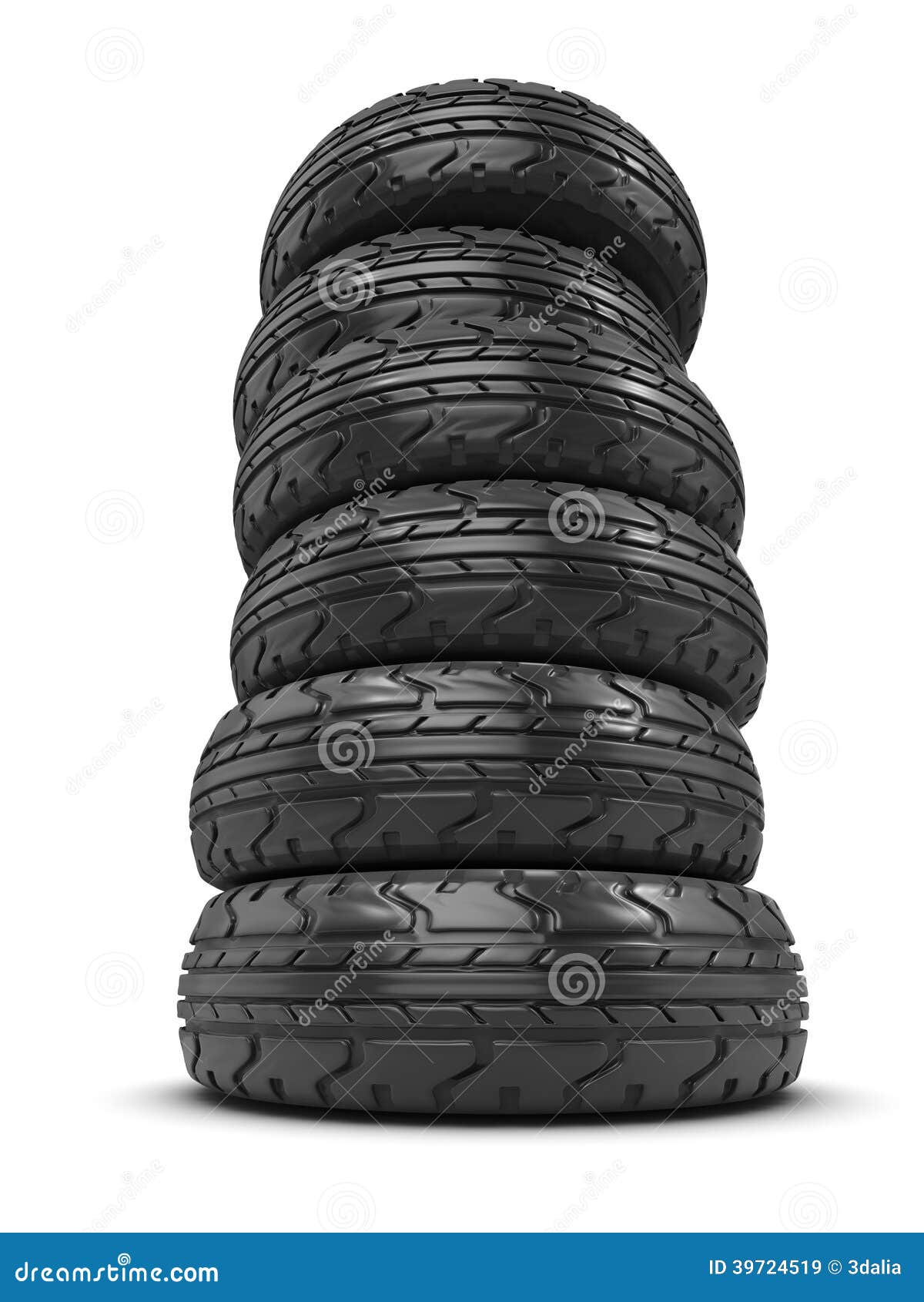 3d Stack of rubber tyres stock illustration. Illustration of rubber ...