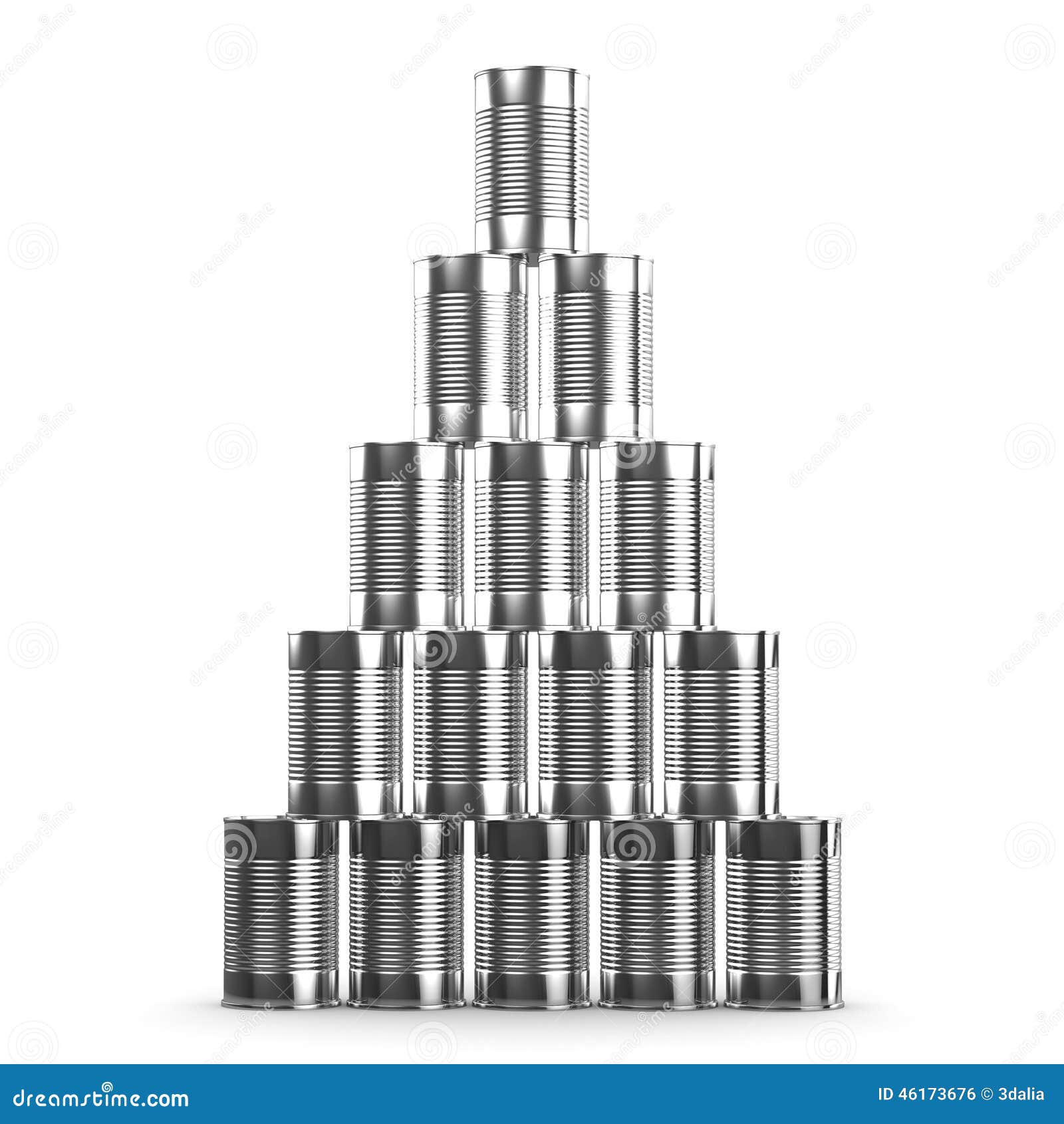 3d Stack of tin cans stock illustration. Illustration of phone - 46173676