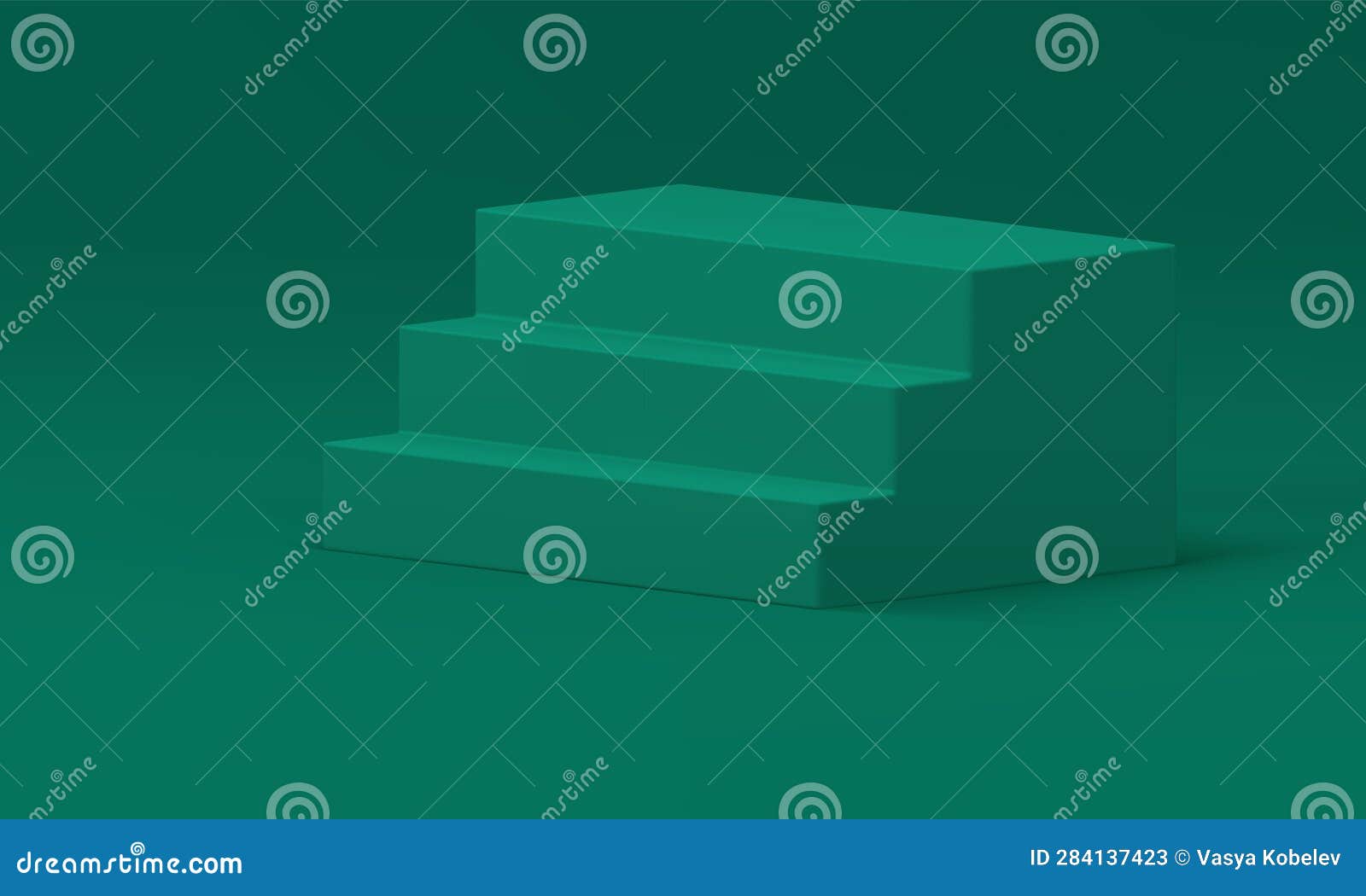 3d Stairway Level Steps Construction Pedestal Basic Foundation ...