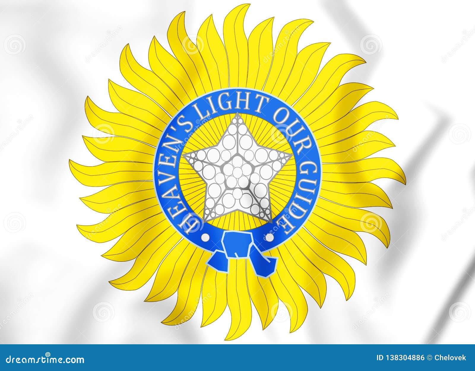 3D Star of India emblem. stock illustration. Illustration of curve ...