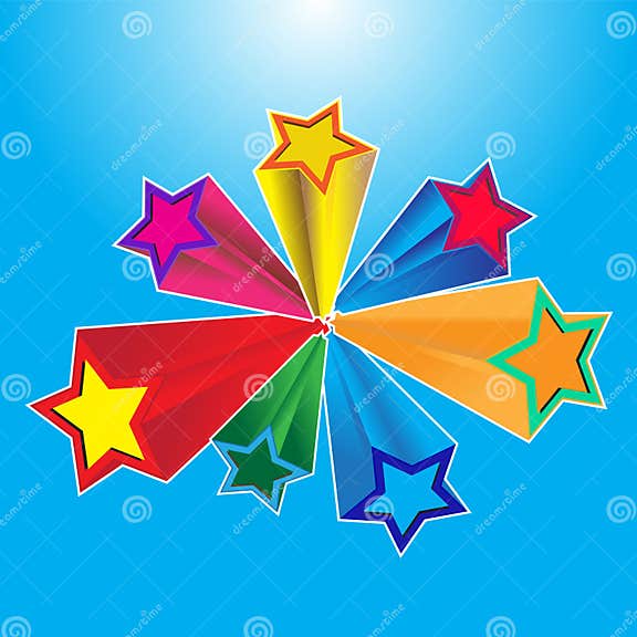 3D stars stock vector. Illustration of repeating, color - 34620701