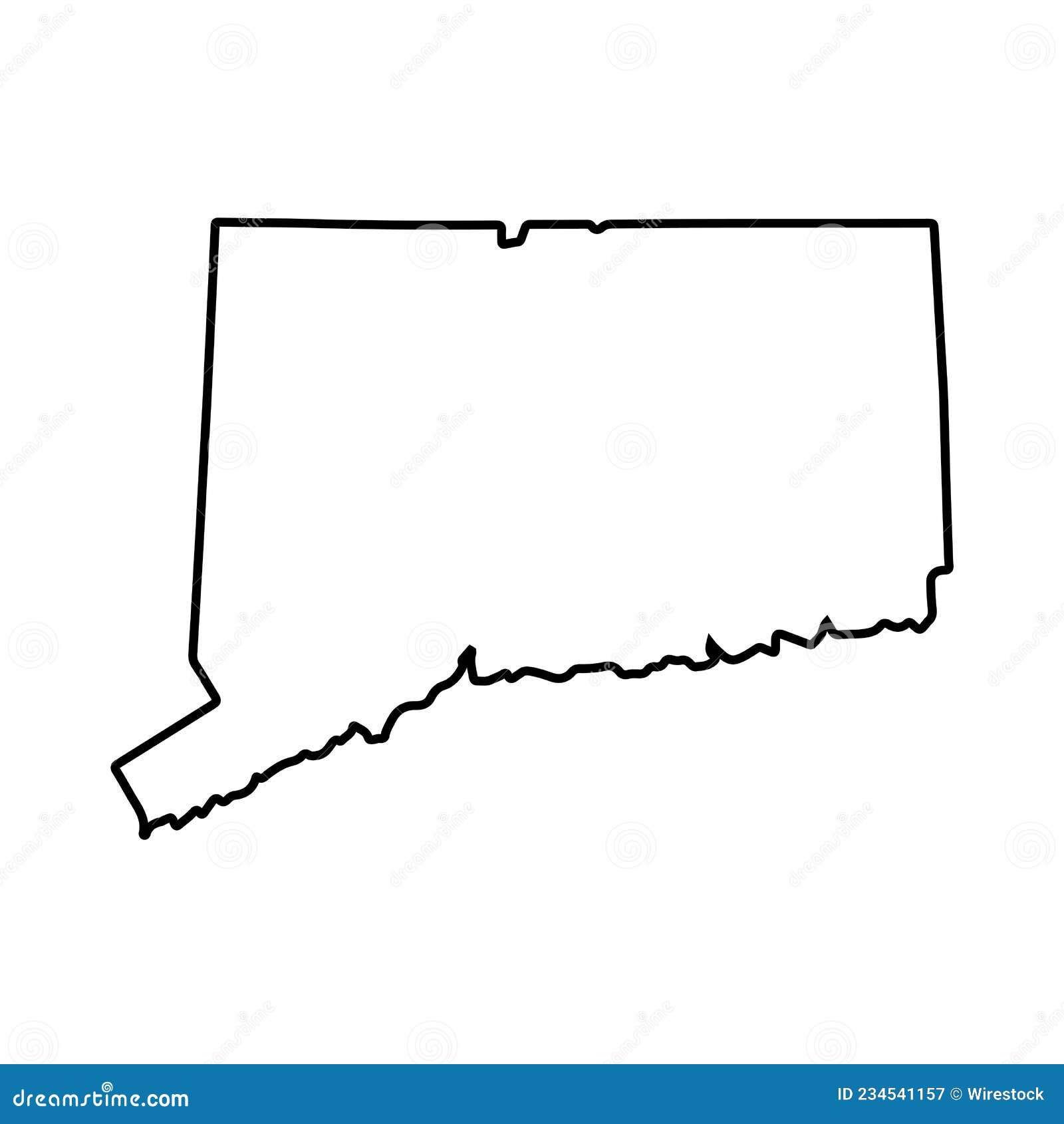 Connecticut Outline Map Stock Photo | CartoonDealer.com #4645572
