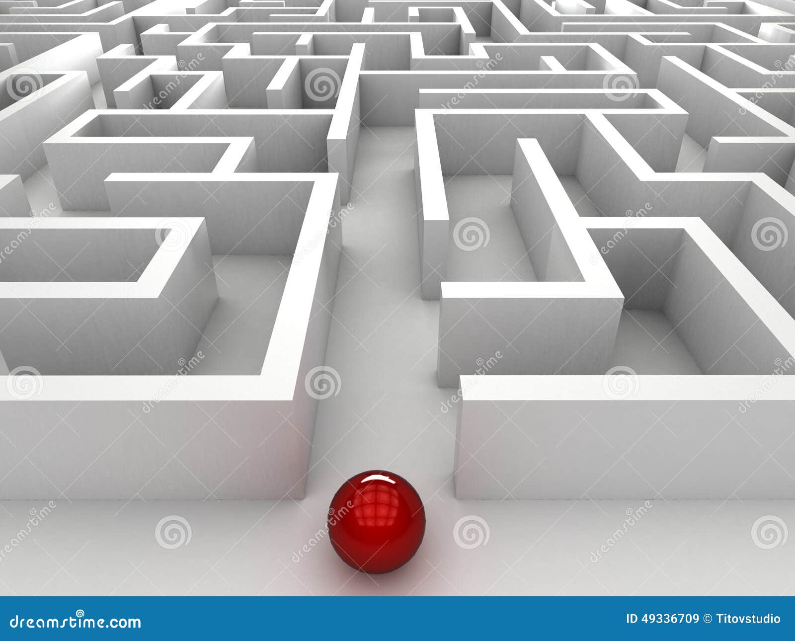 3D steel maze stock illustration. Illustration of ball - 49336709