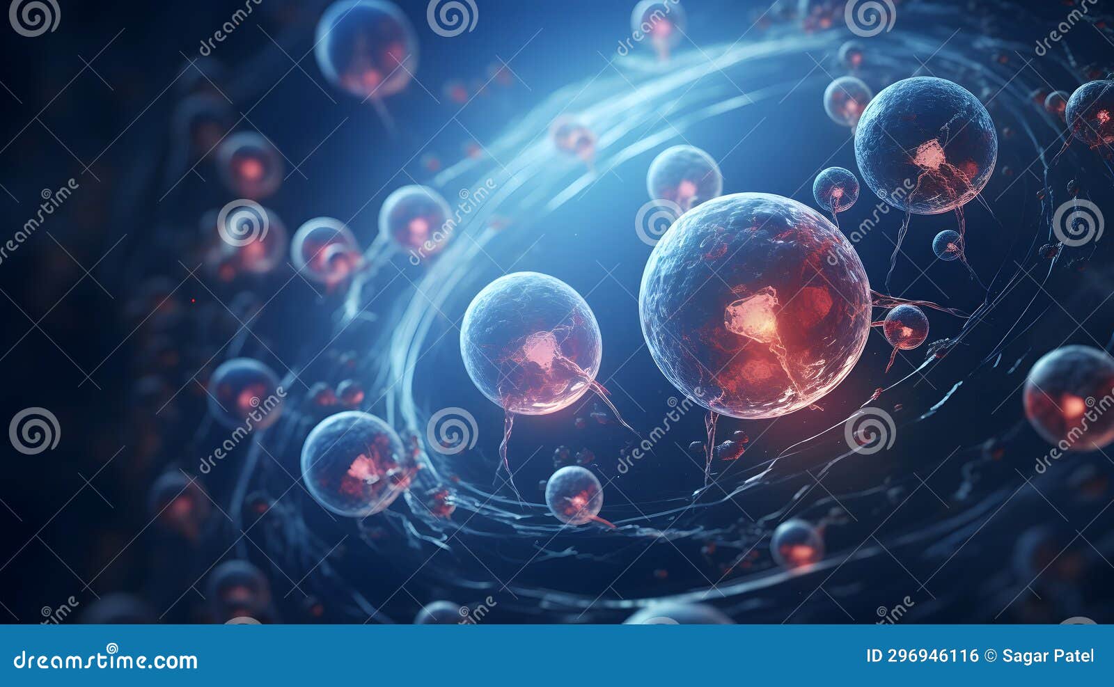 3d Stem Cell Science Background Stock Photo - Image of regeneration ...