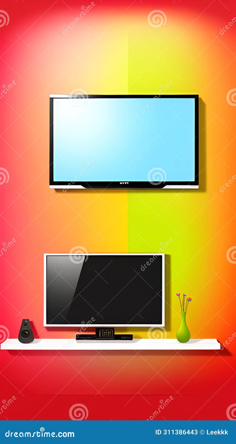 3D Stereoscopic Background Wall Hand-painted 3D Stereoscopic Material ...