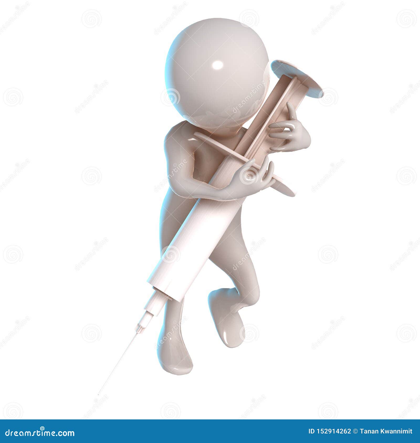 White Syringe Medical Kit Set Of Botox Or Filler For Beauty Clinic ...