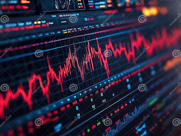 3D Stock Performance Graph with Sharp Contrast and Layers Stock ...