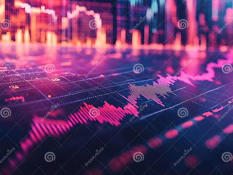 3D Stock Performance Graph with Sharp Contrast and Layers Stock ...