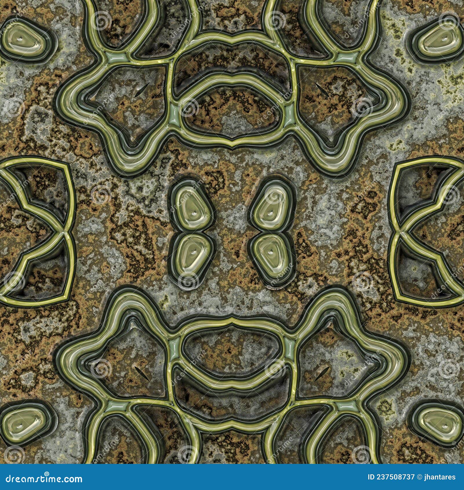 3d Stone Surface Golden Inlays Stock Illustration - Illustration of ...