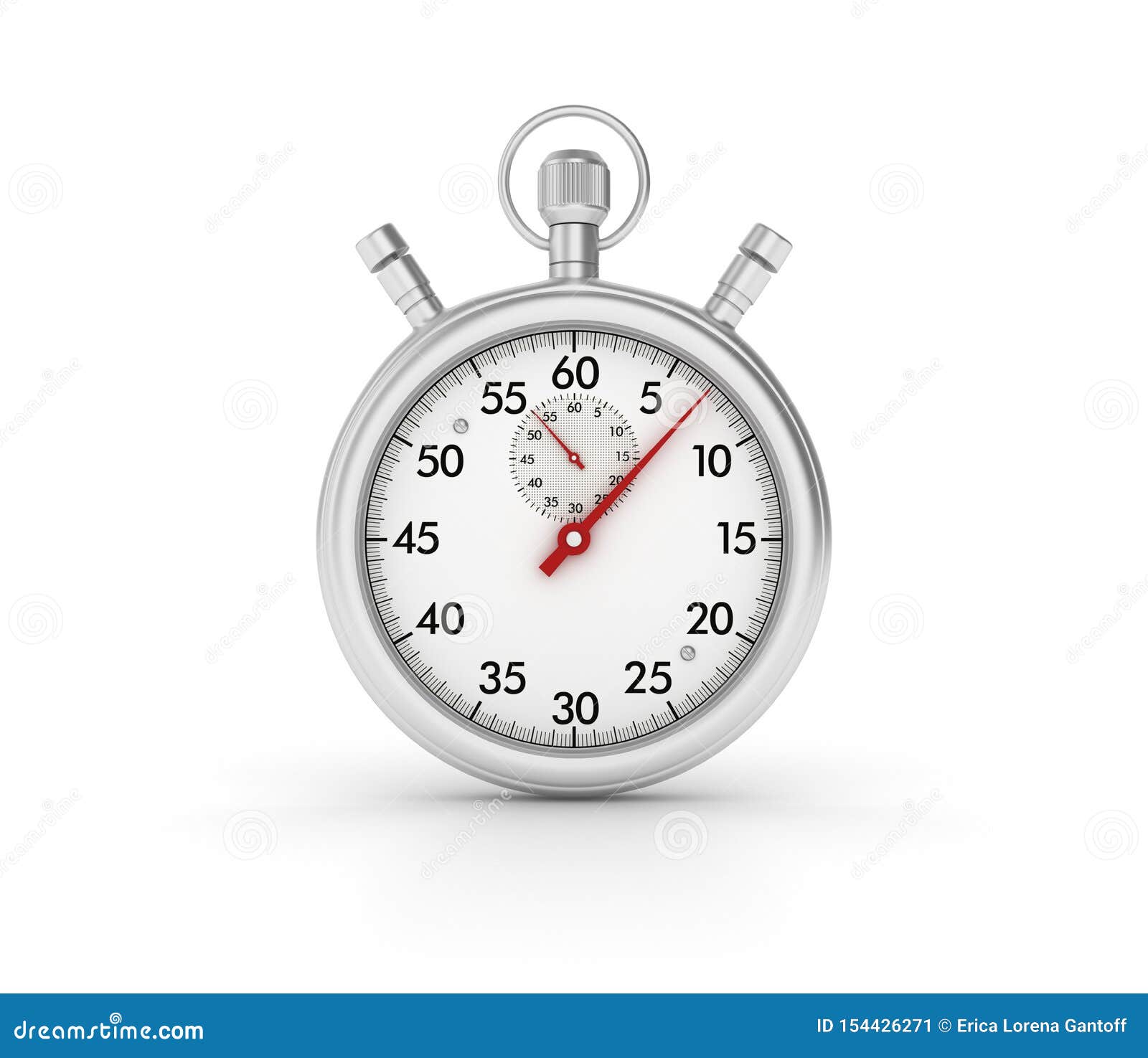 3D Stopwatch stock illustration. Illustration of measure - 154426271