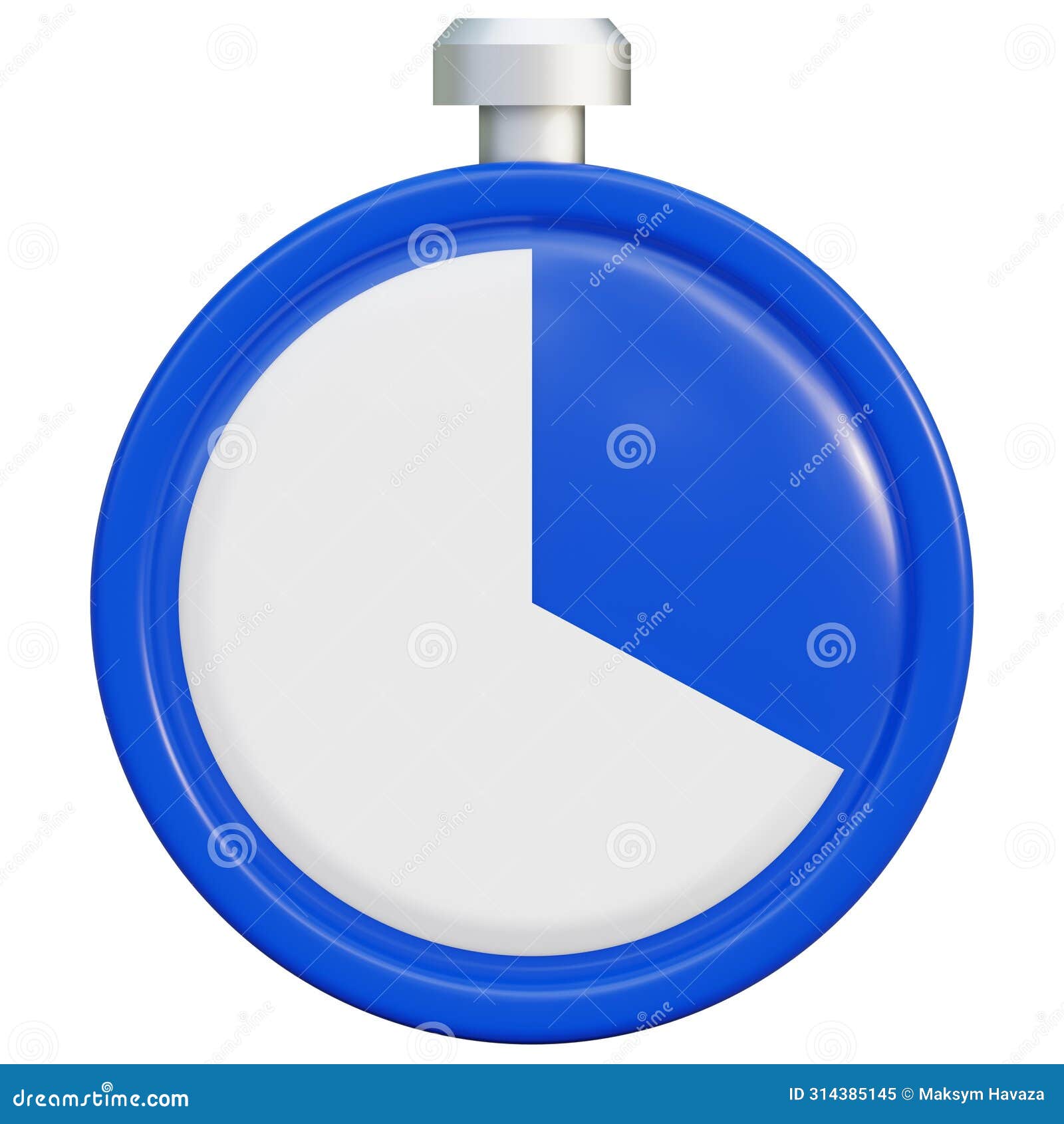 3d Stopwatch Icon. Completion of the Assigned Task in a Certain Time ...