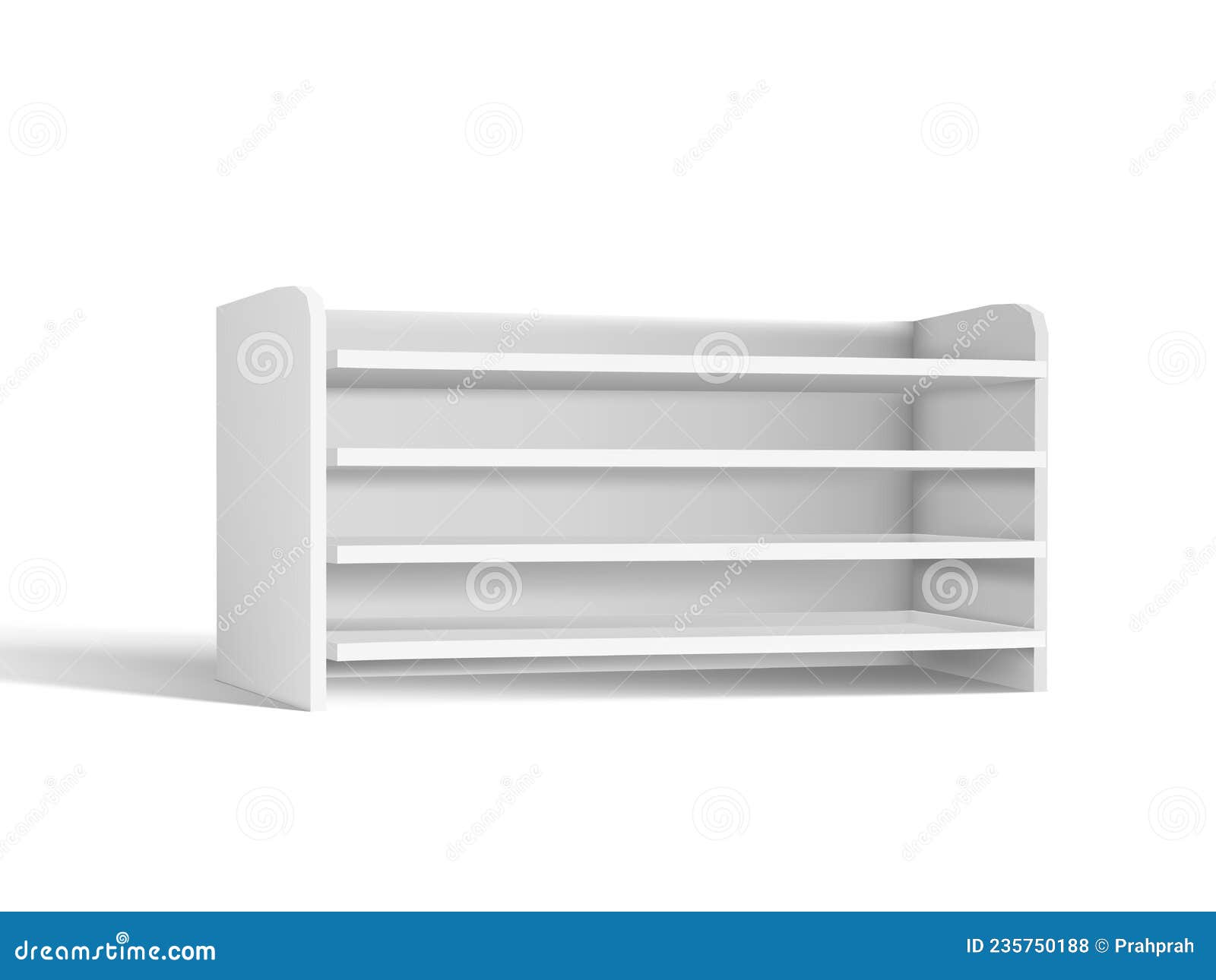 3D Store Display Shelves for Product Promotion Stock Vector ...