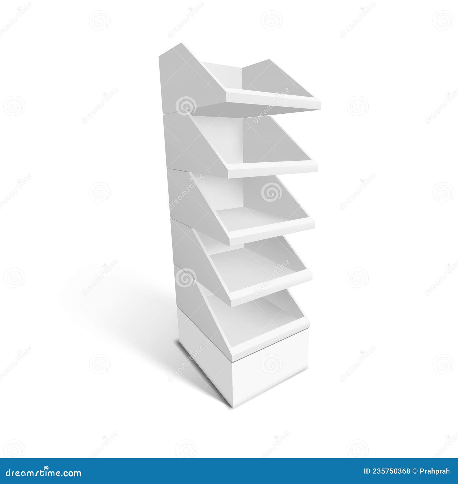 3D Store Display Shelves for Product Promotion Stock Vector ...